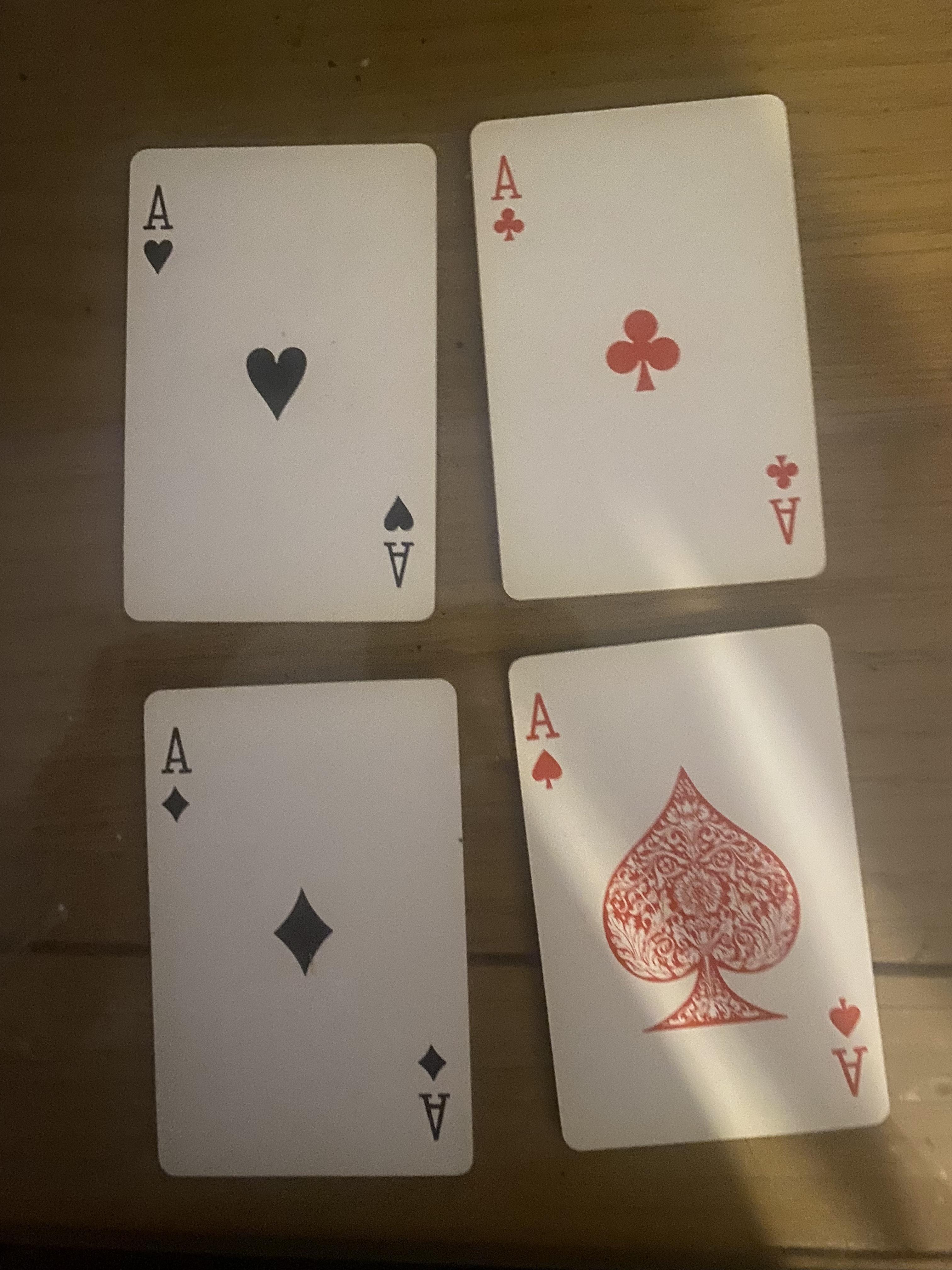 Reverse colored playing cards | Scrolller