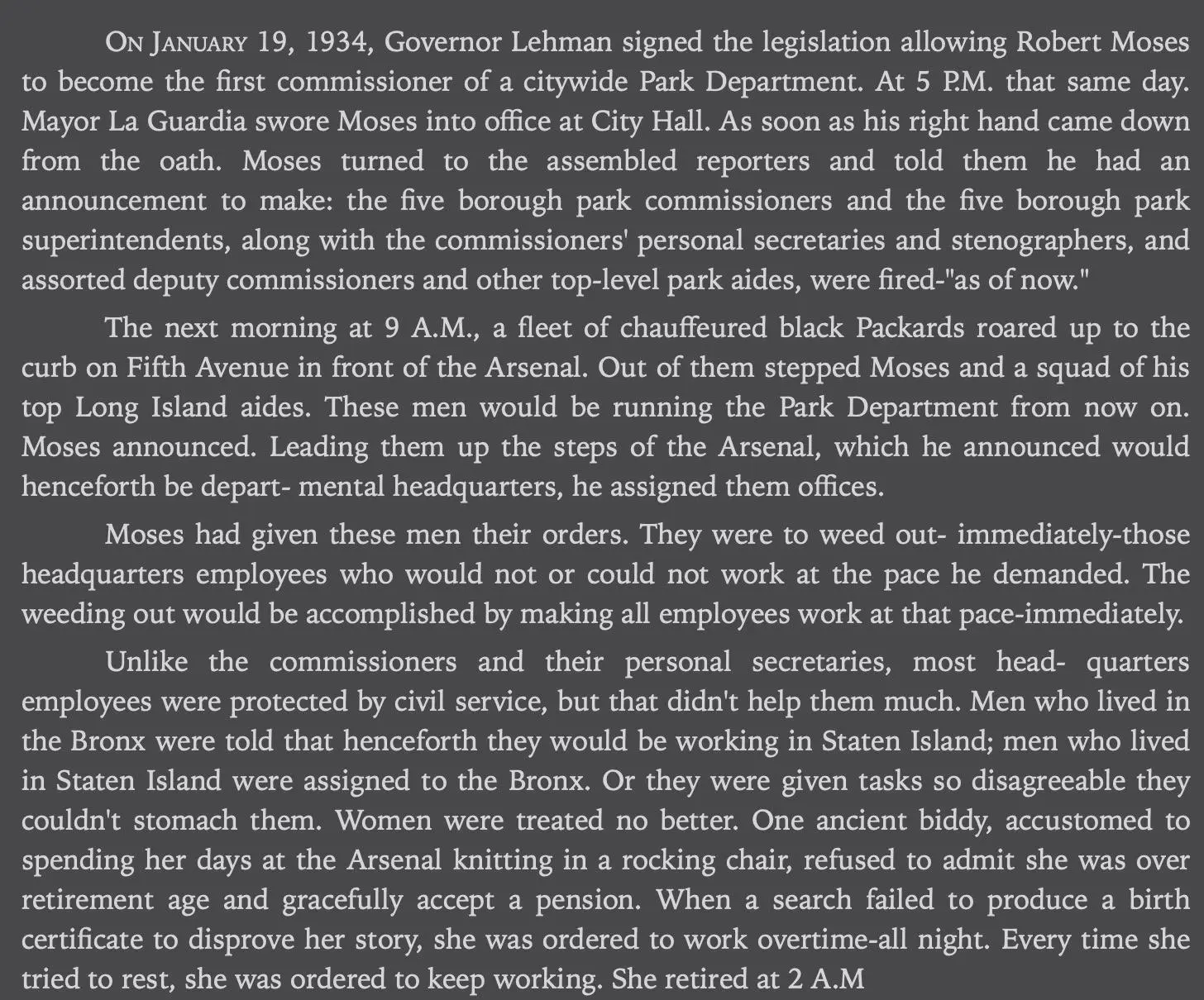 Robert Moses' hostile takeover of the NYC Parks Department | Scrolller