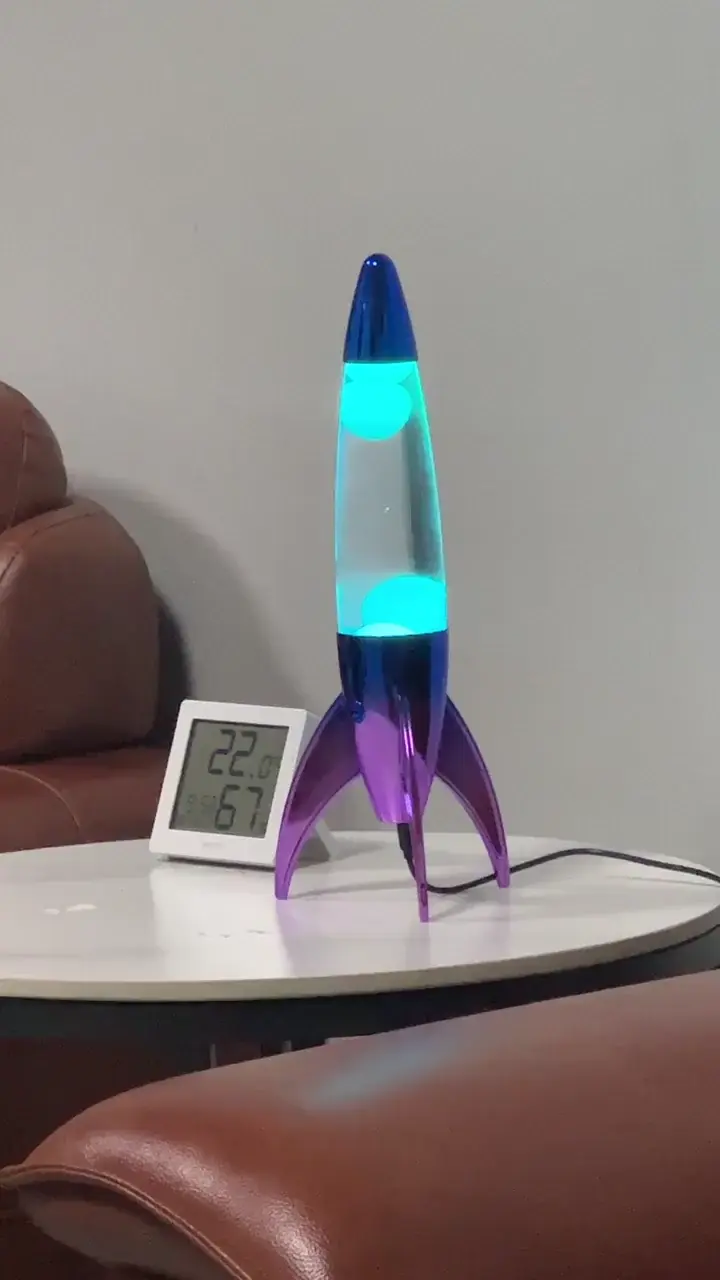 Rocket-Shaped LED Lava Lamp | Scrolller