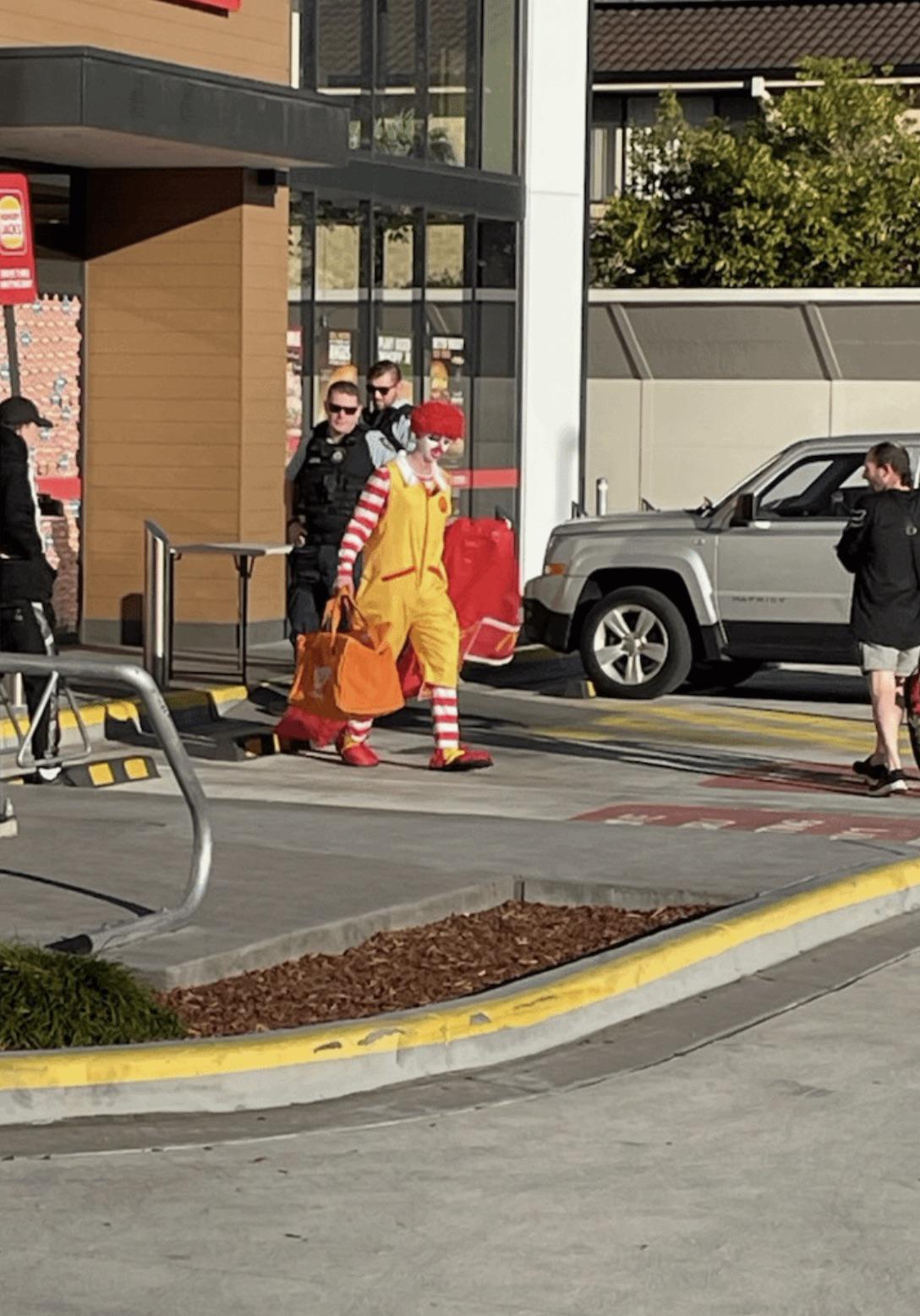 Ronald McDonald at Hungry Jacks | Scrolller