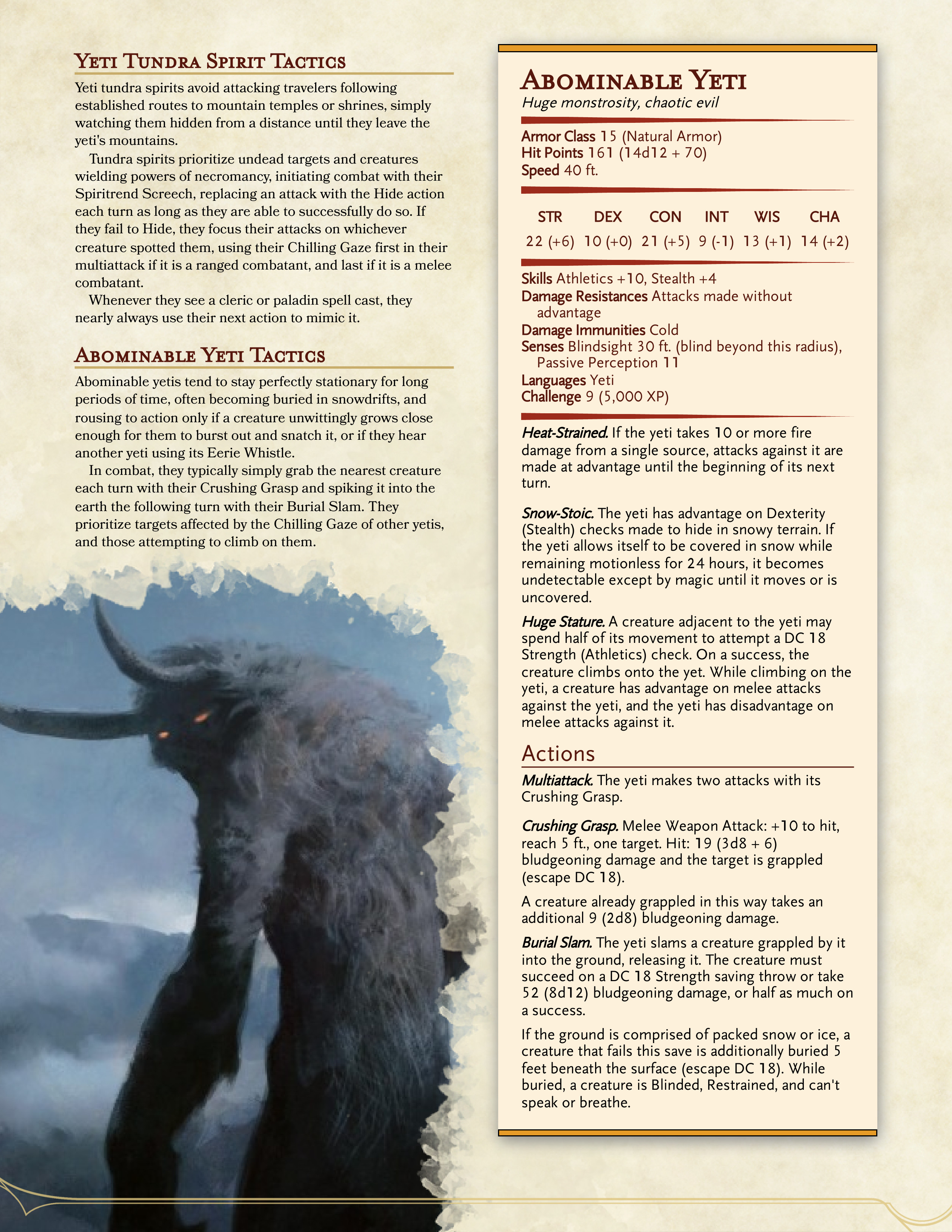 Complete Yetis - Four Variants with Lore DCs, Tactics, and Avalanche rules | Scrolller