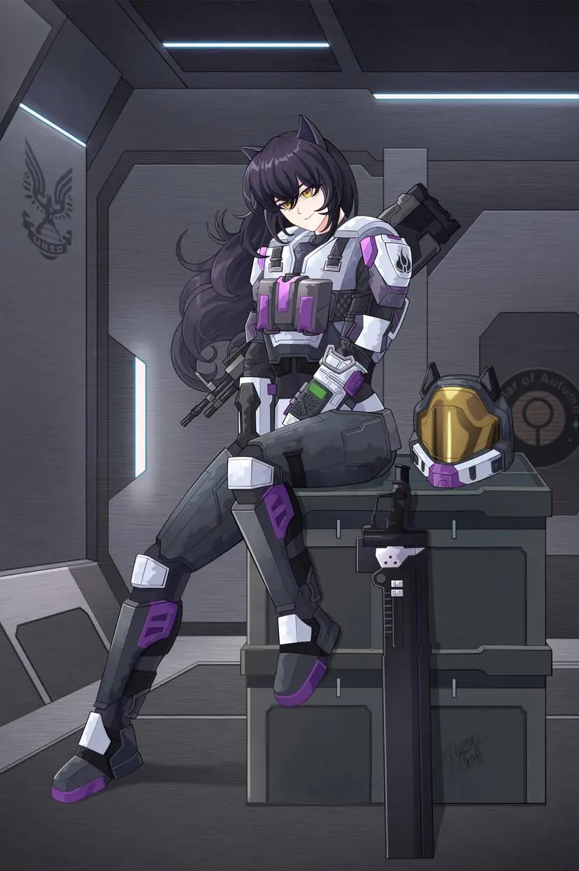 RWBY x Halo - MJOLNIR Armor Blake Belladonna by Papercroft | Scrolller