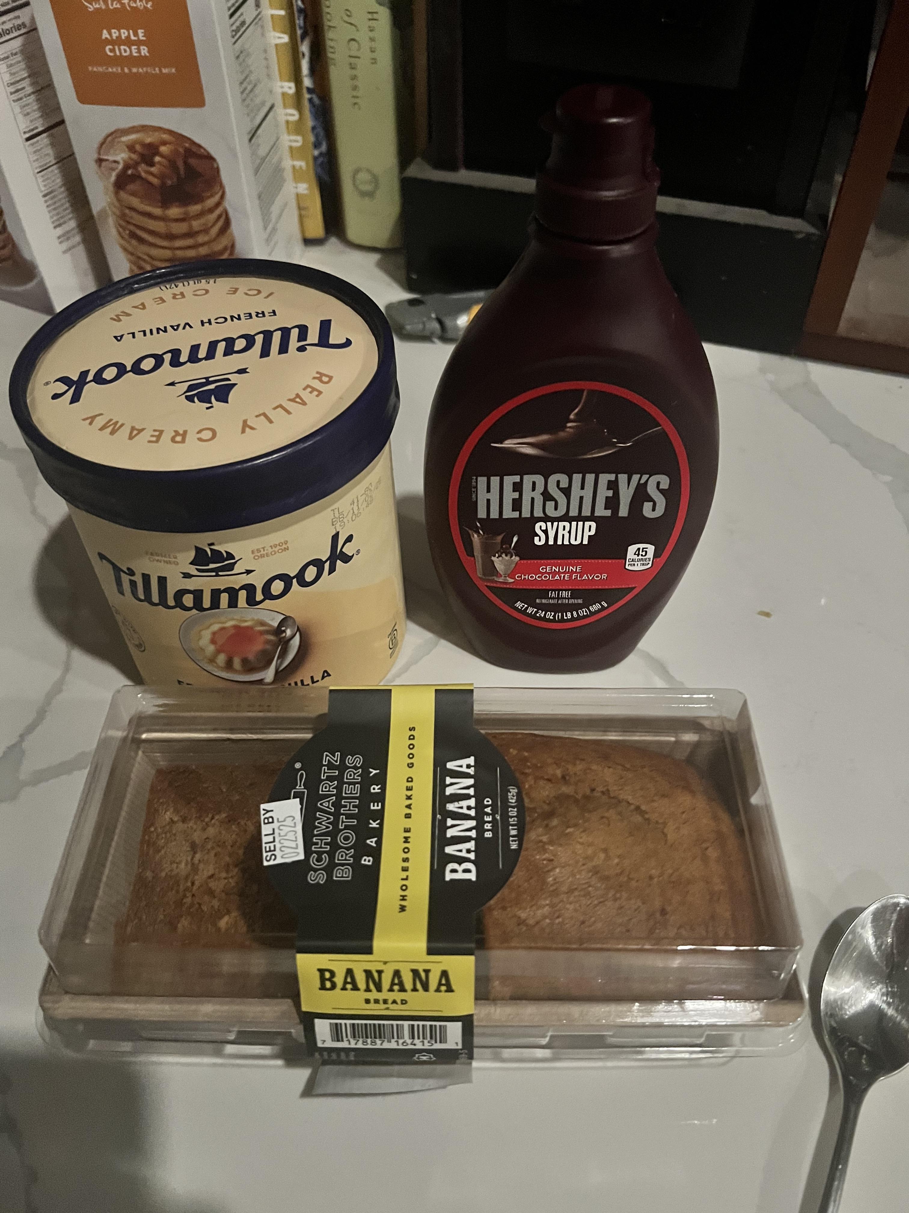 [homemade] banana bread sundae deconstruction | Scrolller