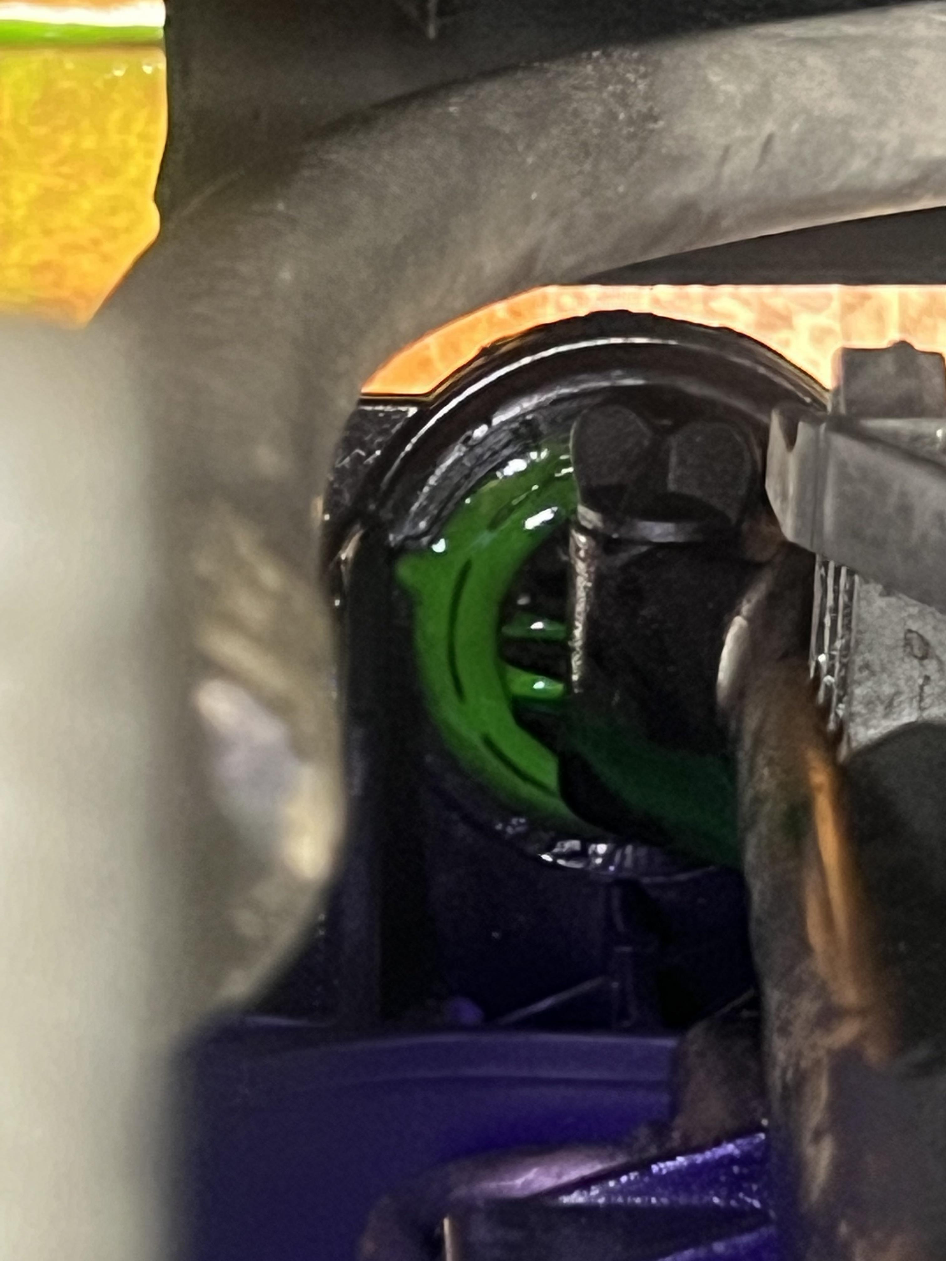 Used some of the UV dye to see where the radiator leak is coming from , well it’s coming from ...