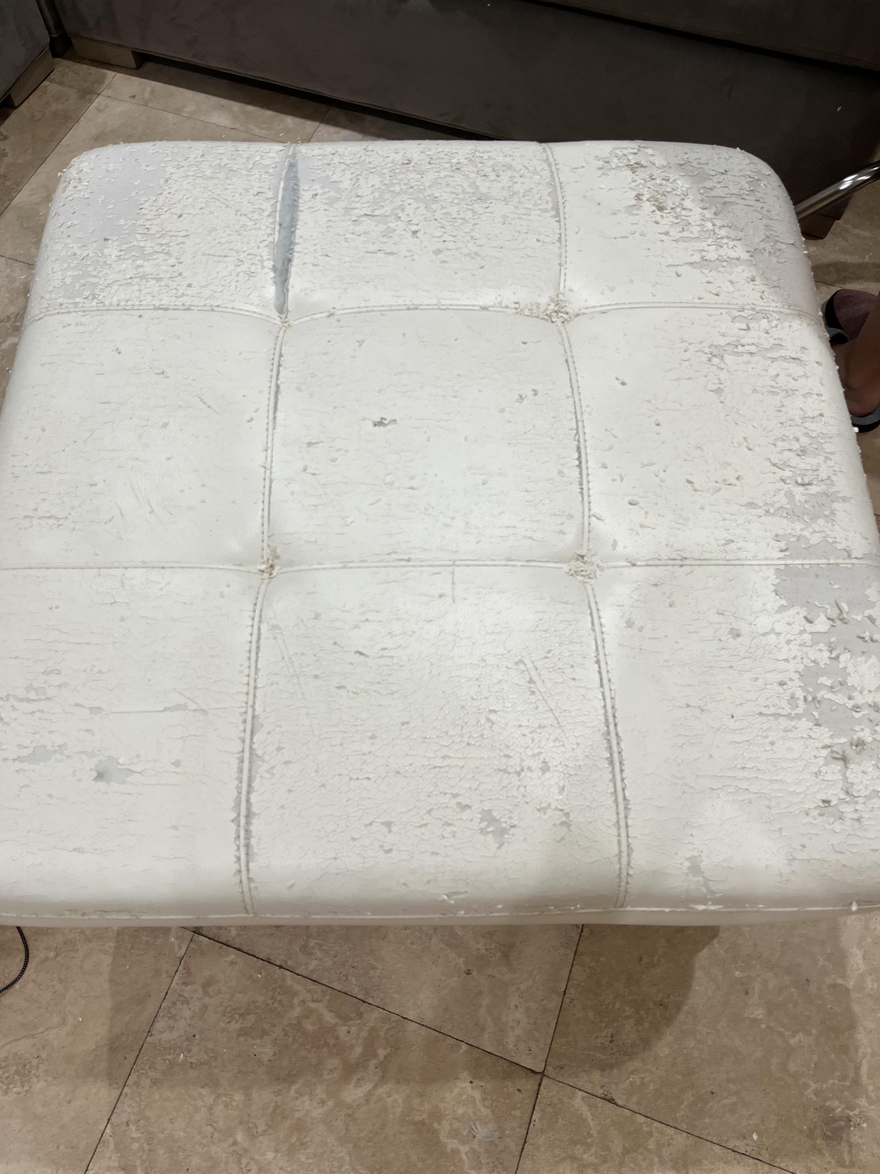 How to stop ottoman fabric from peeling off | Scrolller