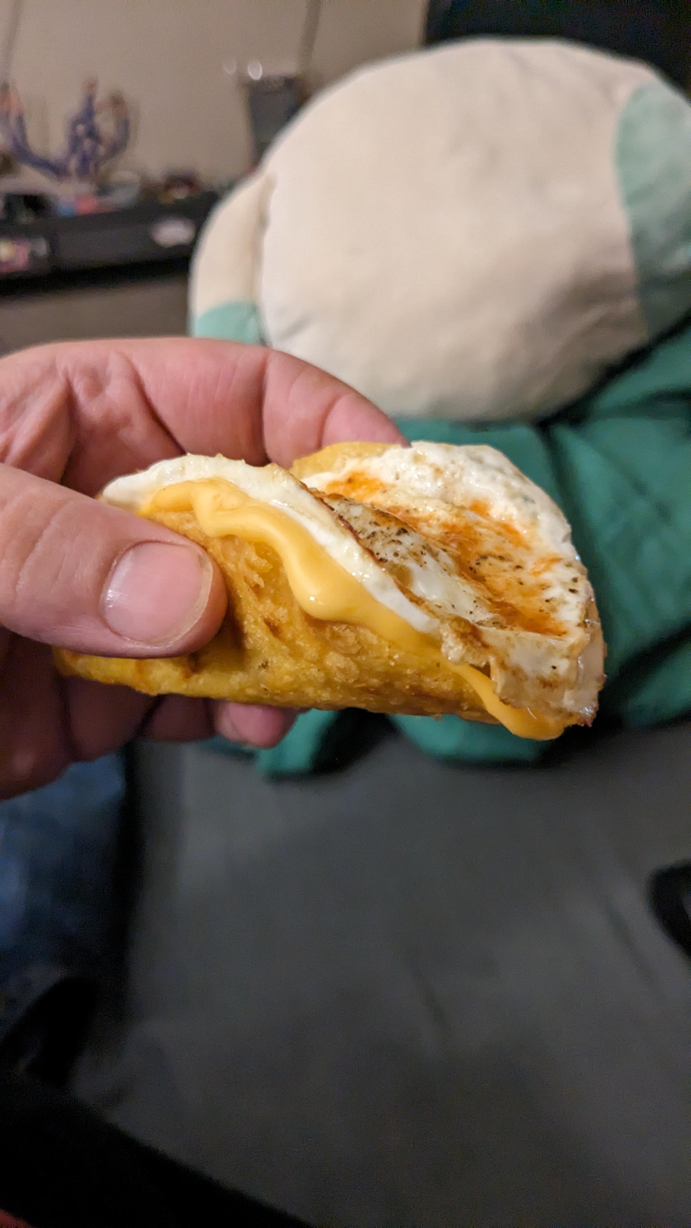 [Homemade] Cheesey Fried Egg Taco | Scrolller