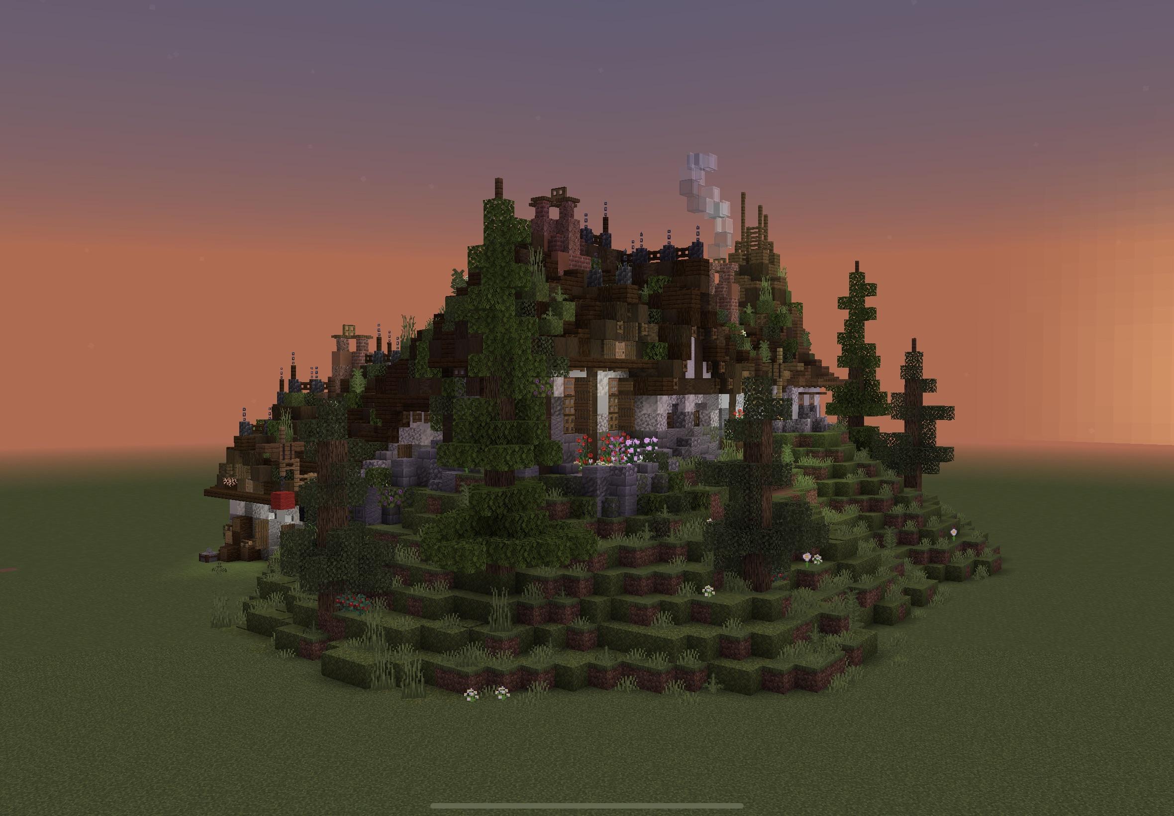 I built this overgrown castle based off ai art, opinions? | Scrolller