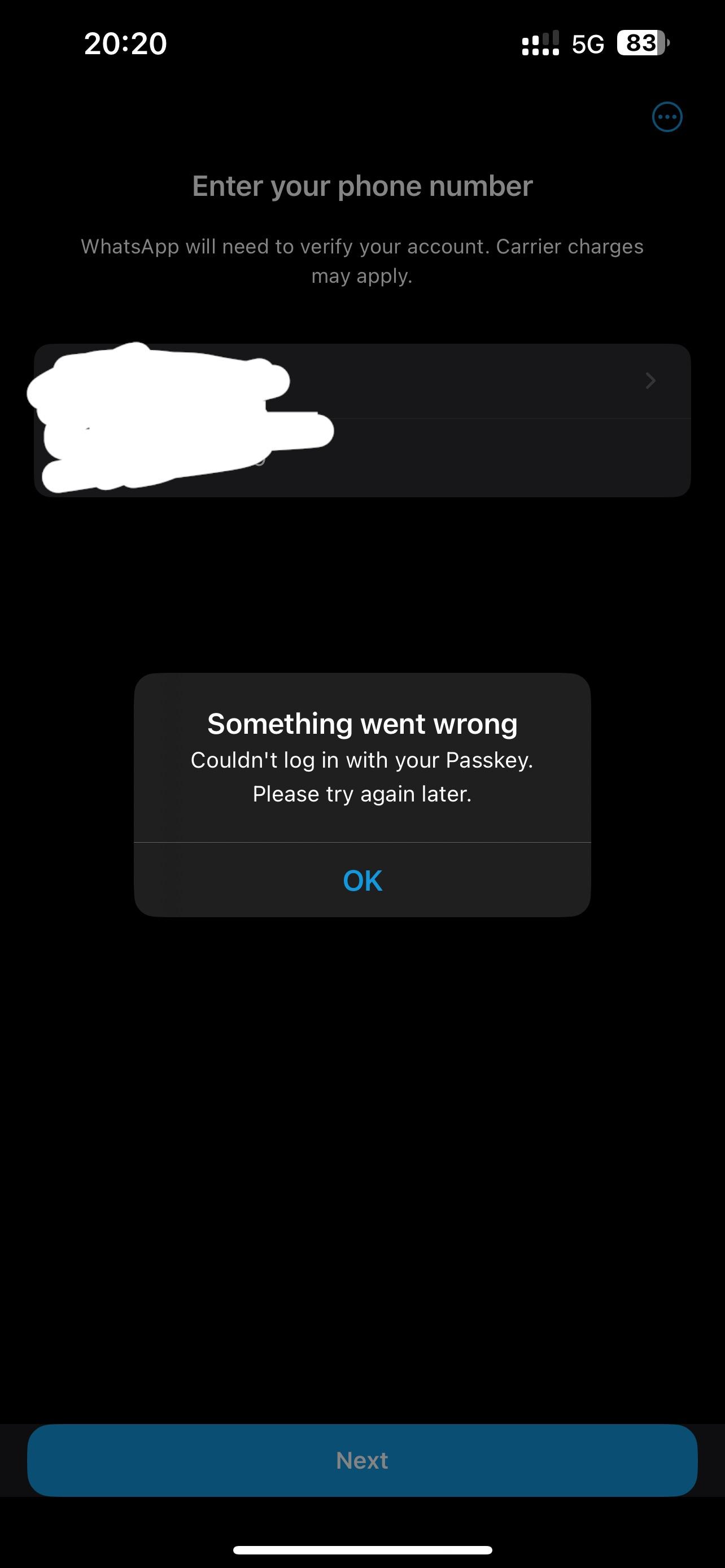 You need the official WhatsApp to log in | Scrolller