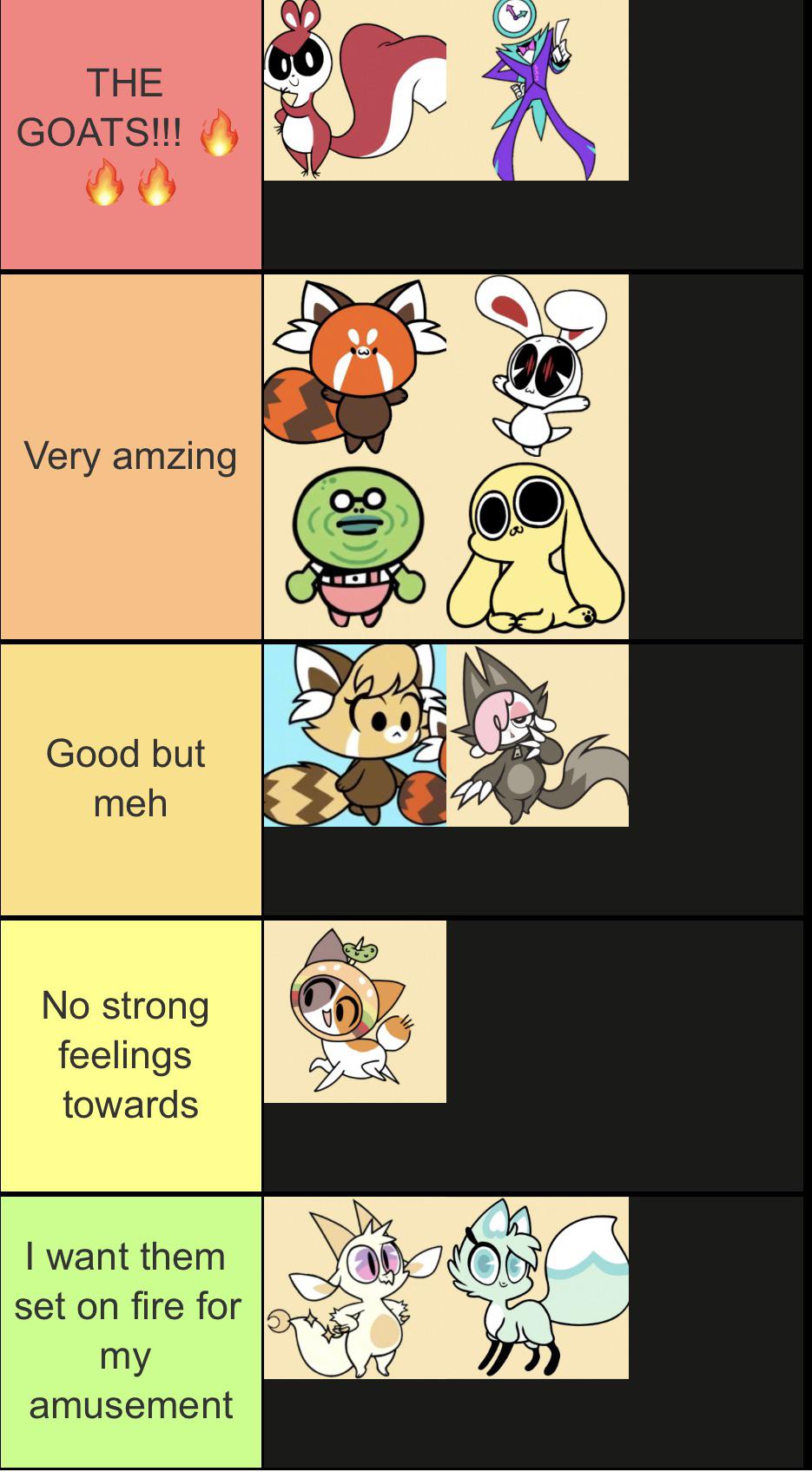 Chikn nuggit character tier list | Scrolller