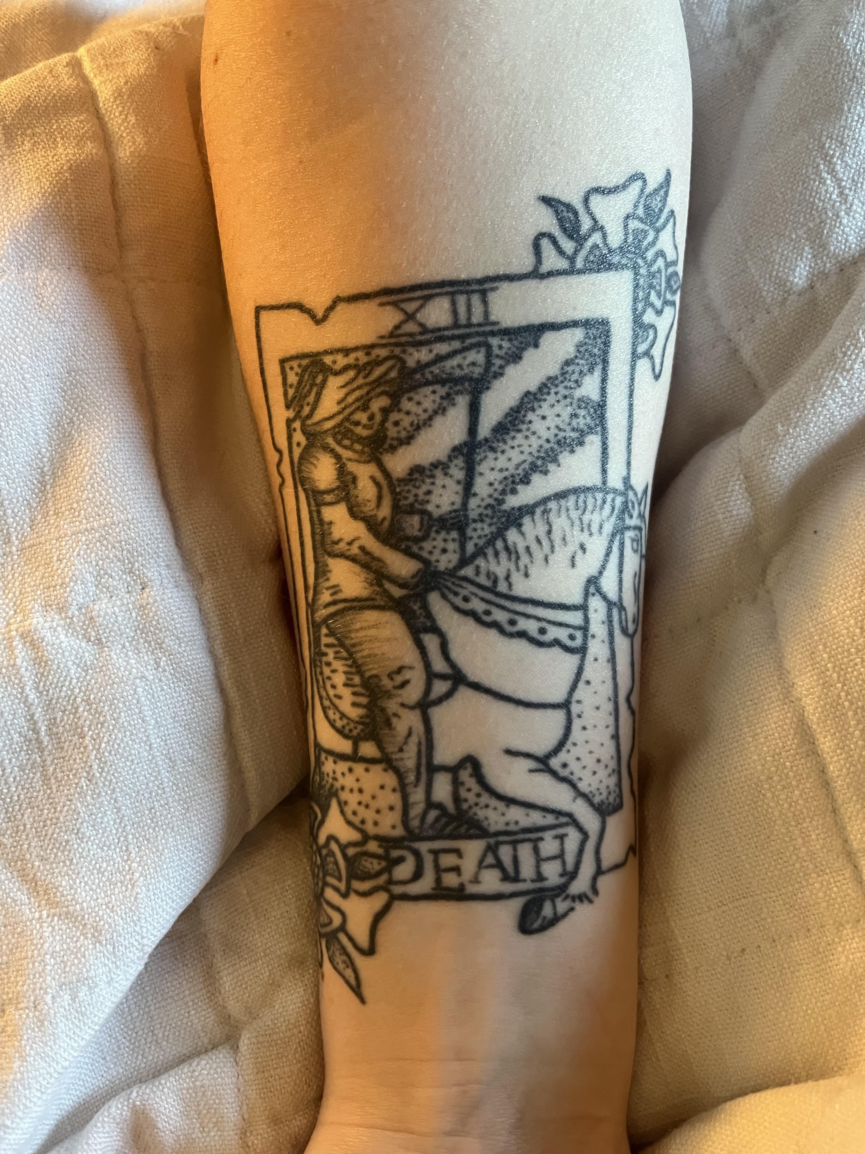 Wanting to get another tattoo on the top of my forearm that somewhat goes with or complements ...