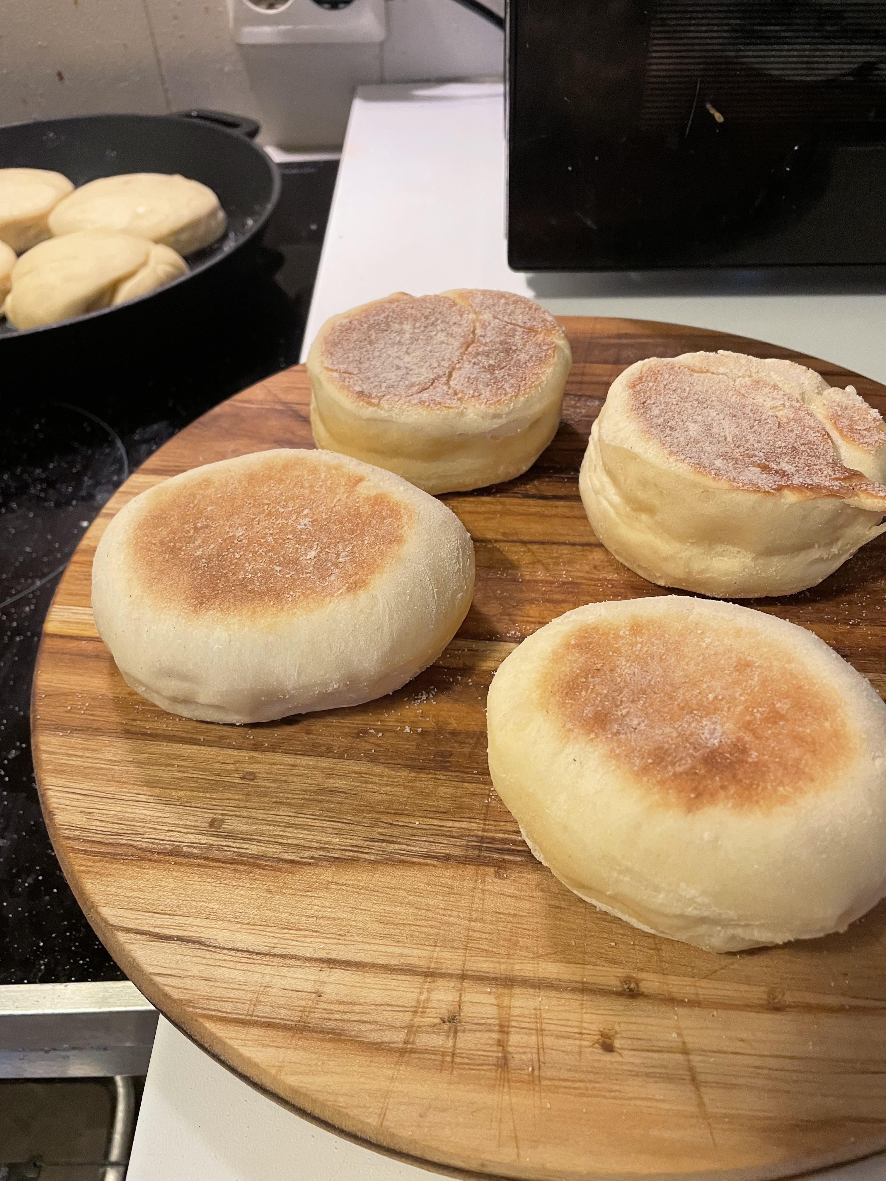 First attempt at English Muffins | Scrolller