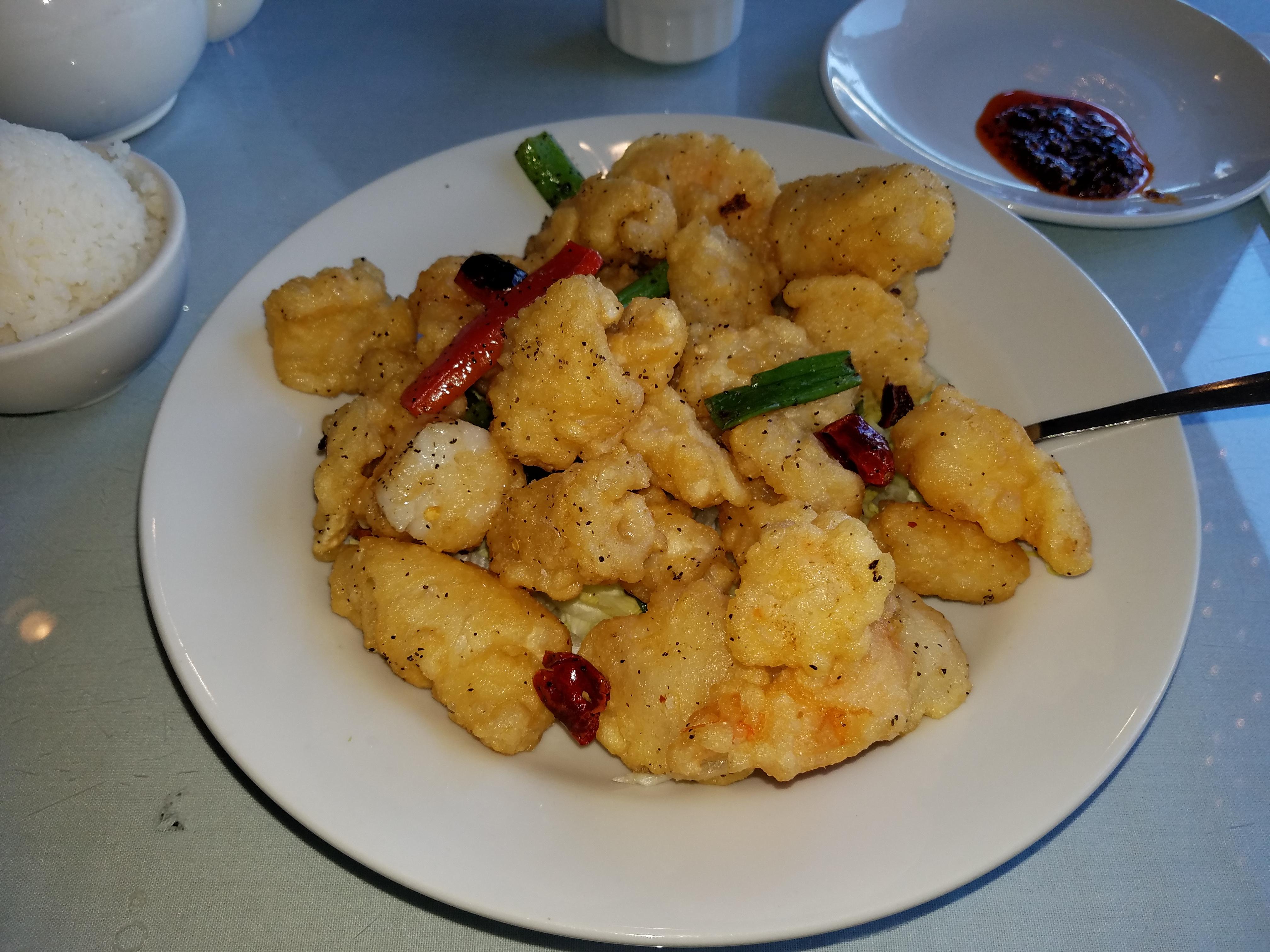 Salt & Pepper Shrimp, Scallops, and Squid [OC] [4032x3024] | Scrolller