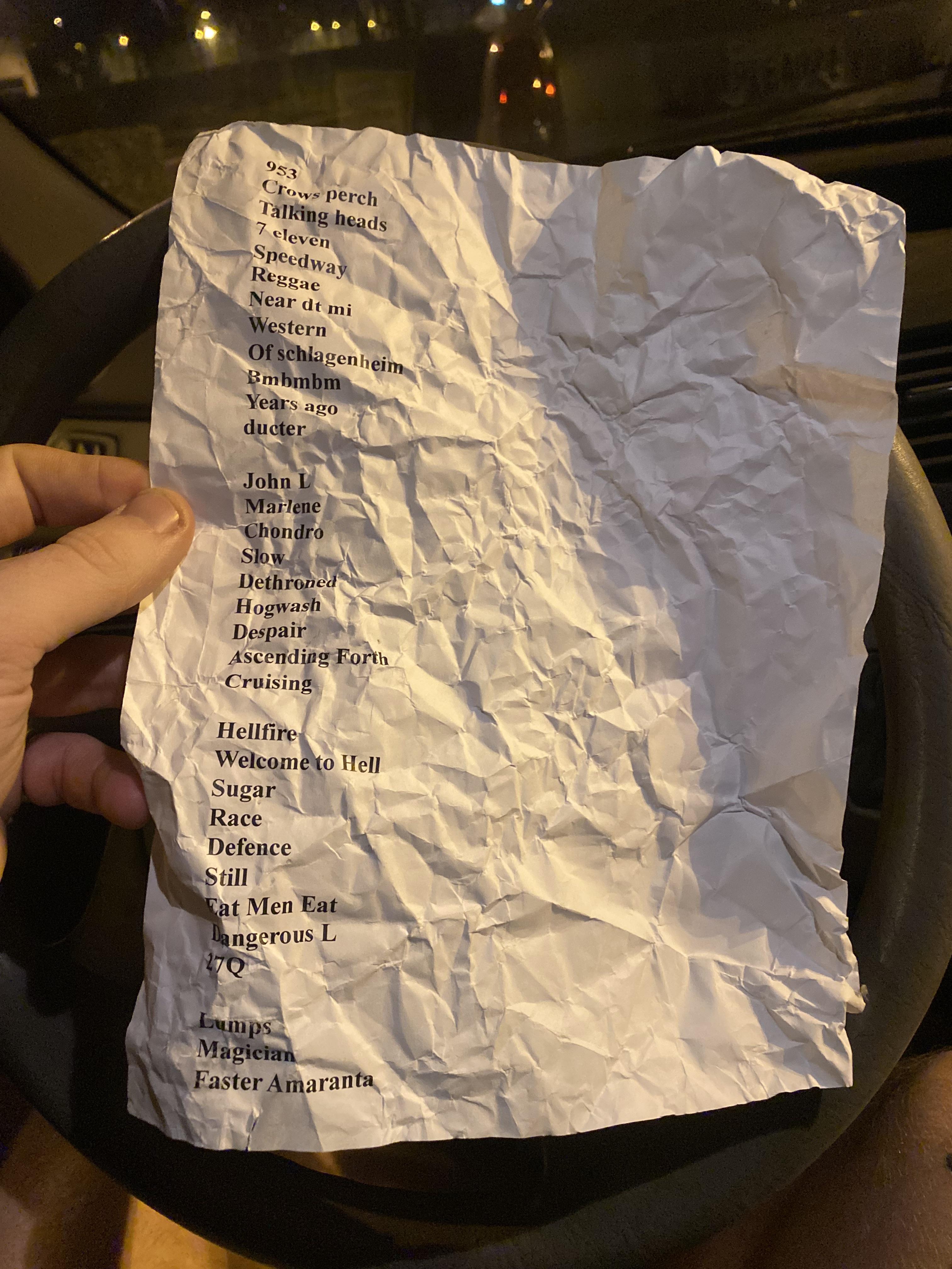 Santa Ana Setlist | Scrolller