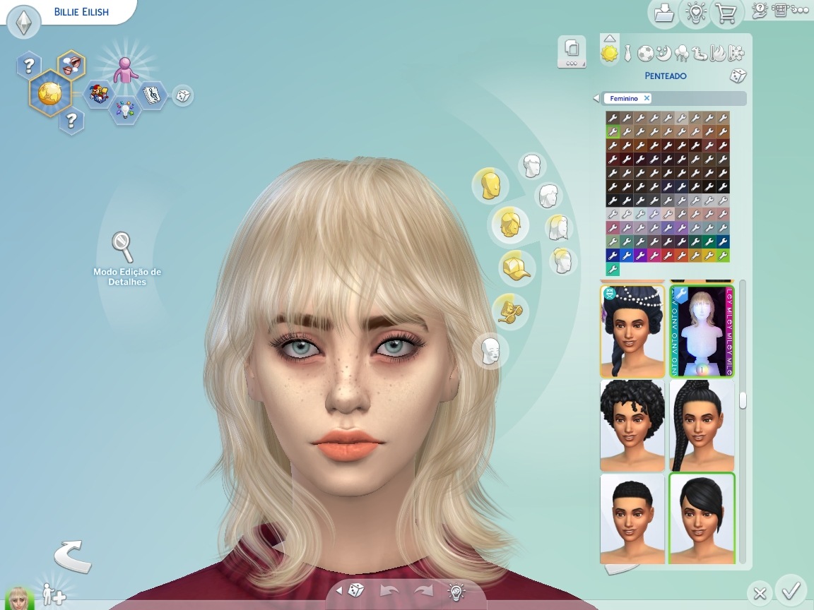 My attempt to create Billie Eilish in The Sims 4 | Scrolller