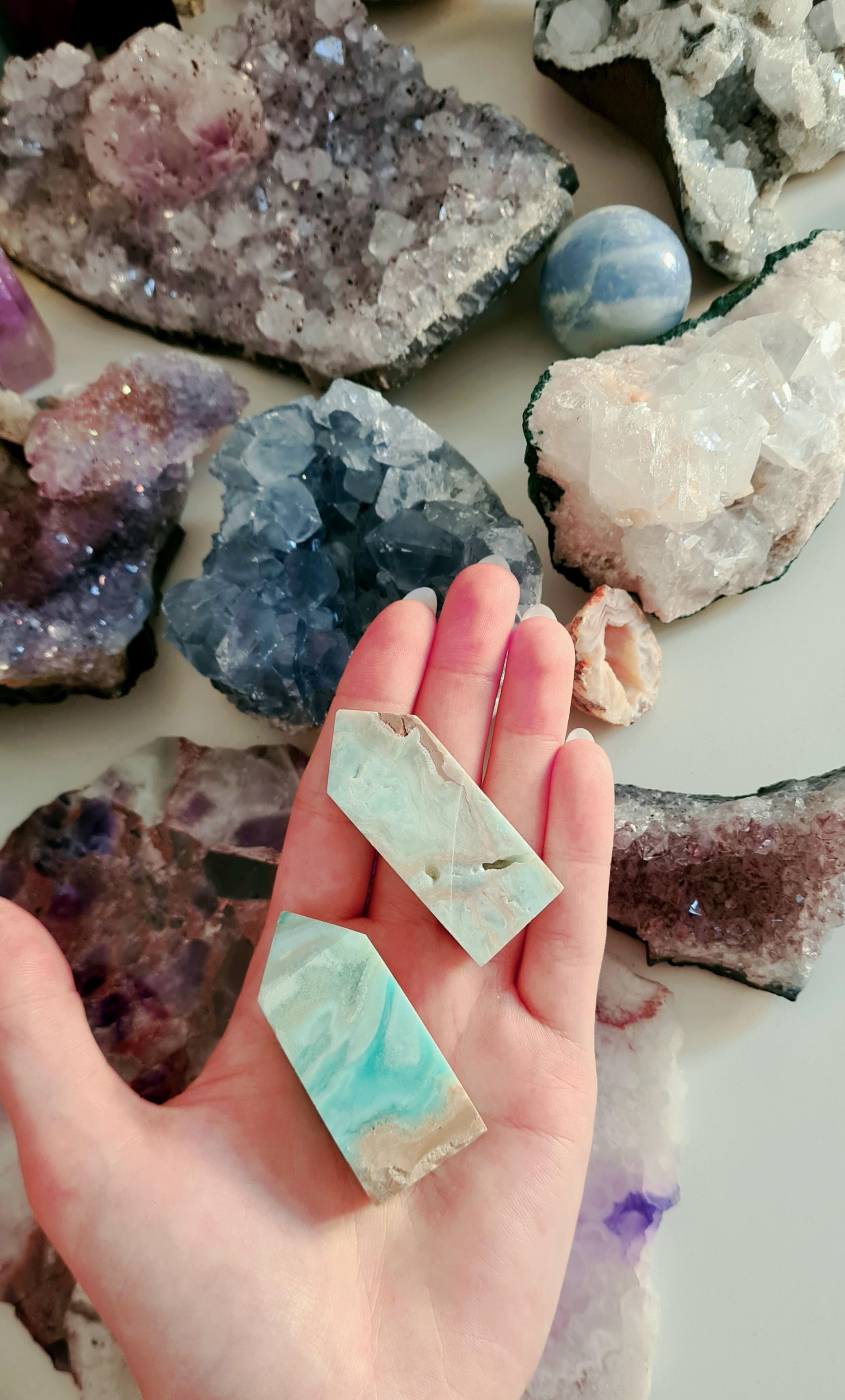 Washing my crystals 🔮 | Scrolller