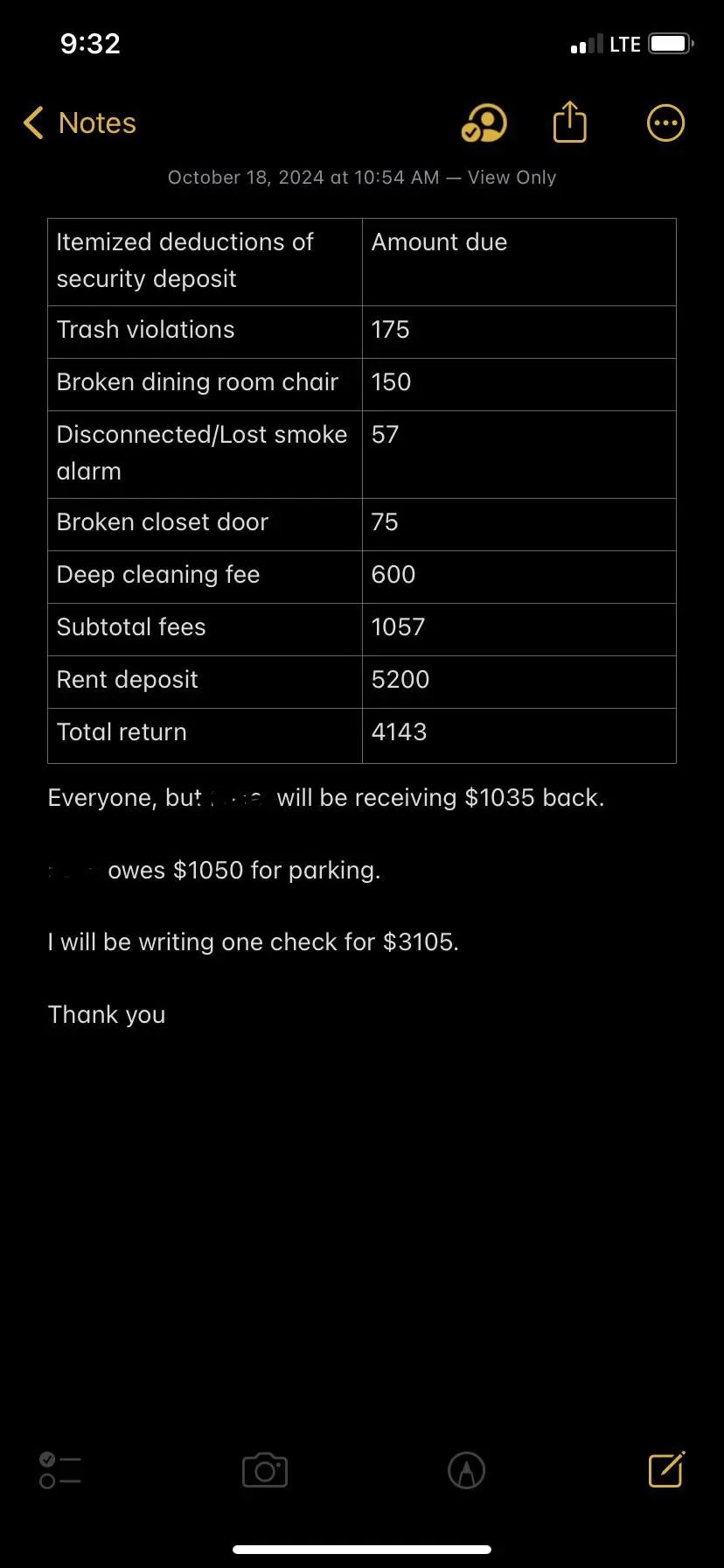 Security Deposit Deductions | Scrolller