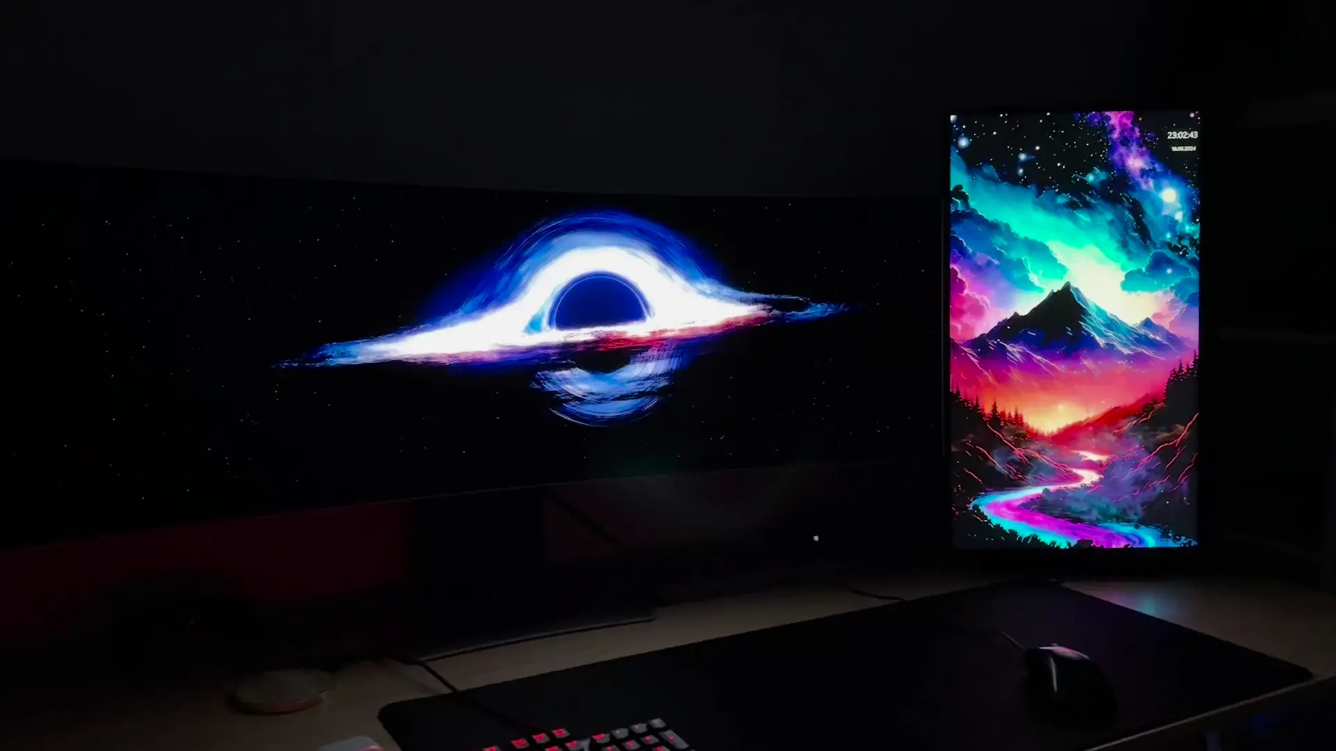 Share your favourite OLED wallpapers (can you spot the cat?) | Scrolller