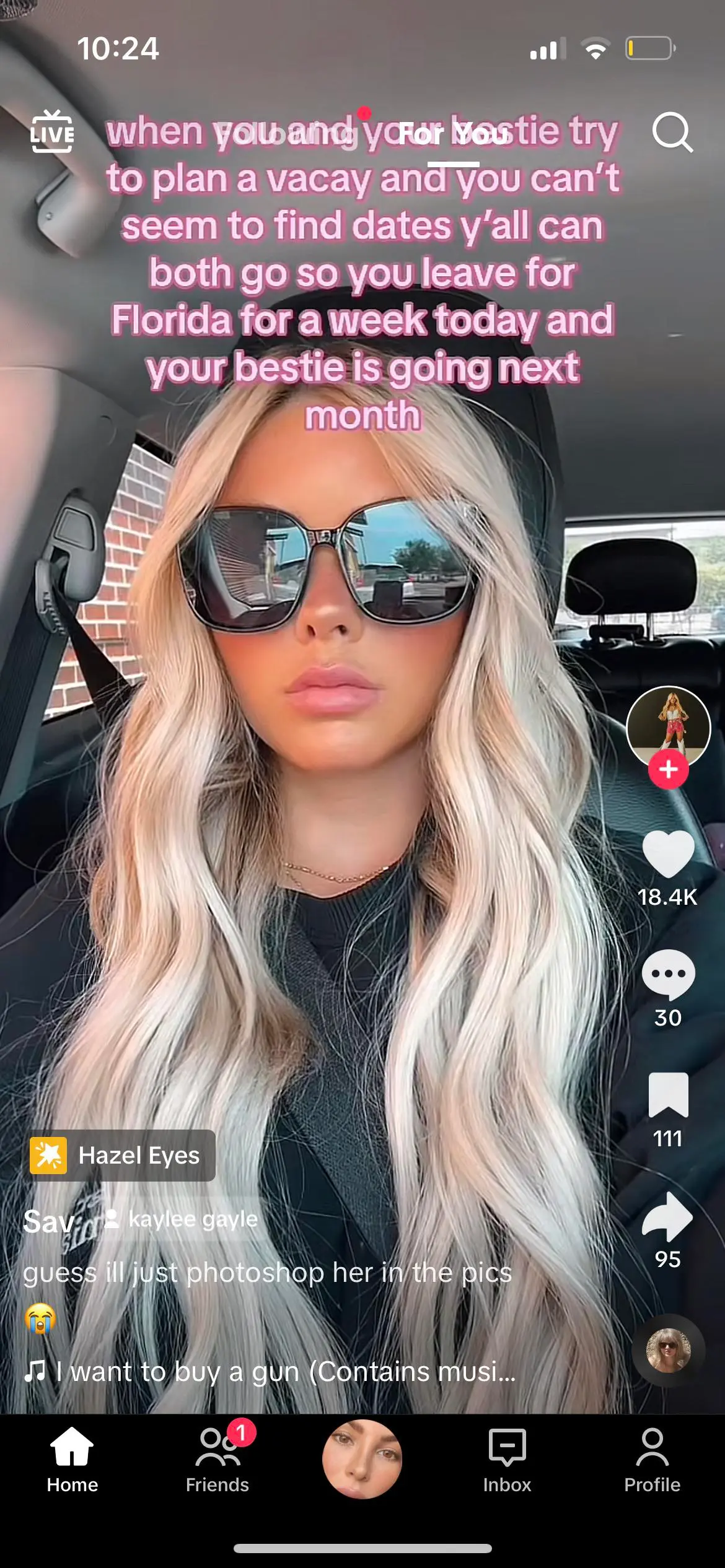 She’s gotta STOP with the hazel eyes filter | Scrolller