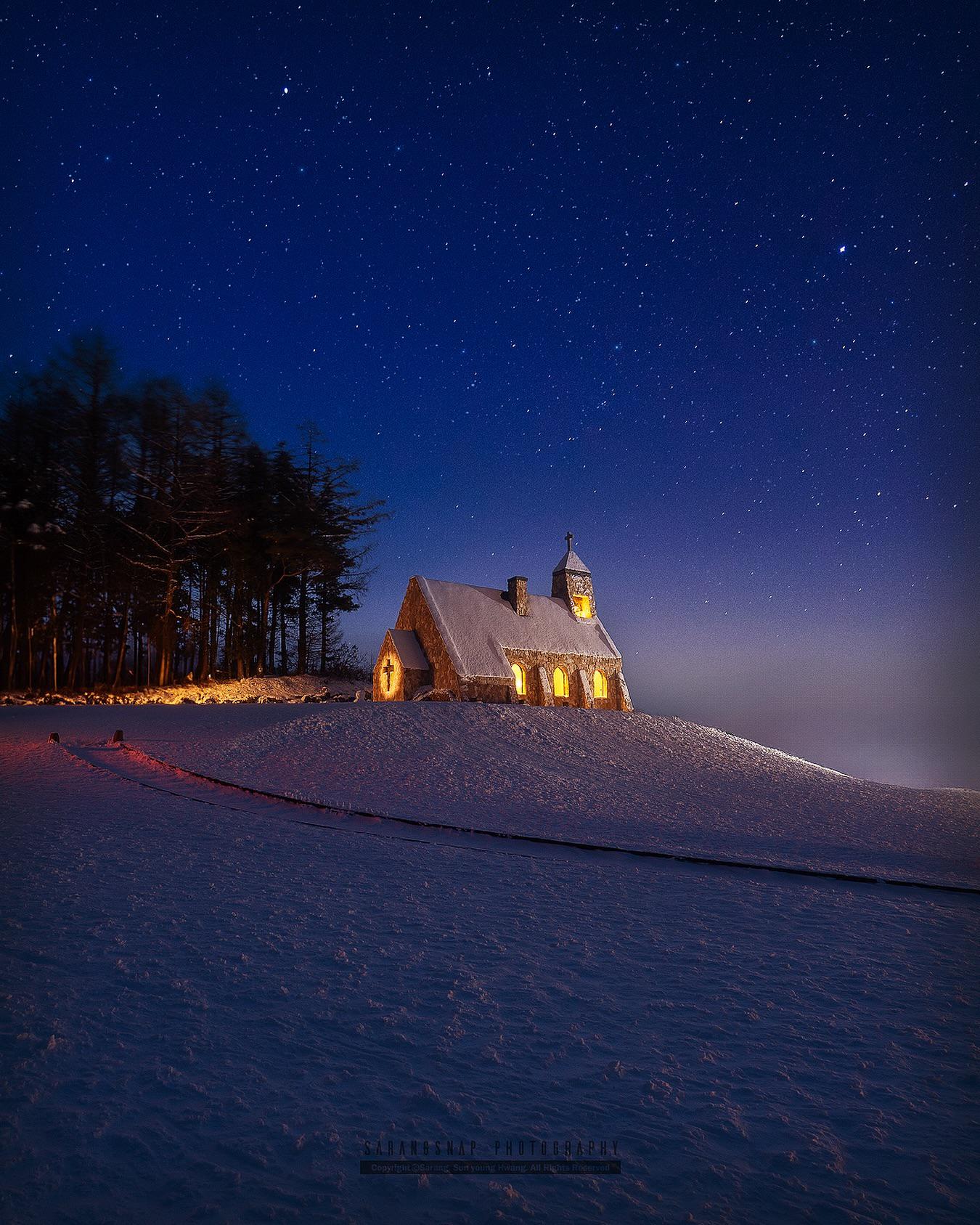 Silverbell Church, Daegwallyeong, Pyeongchang County, Gangwon Province ...