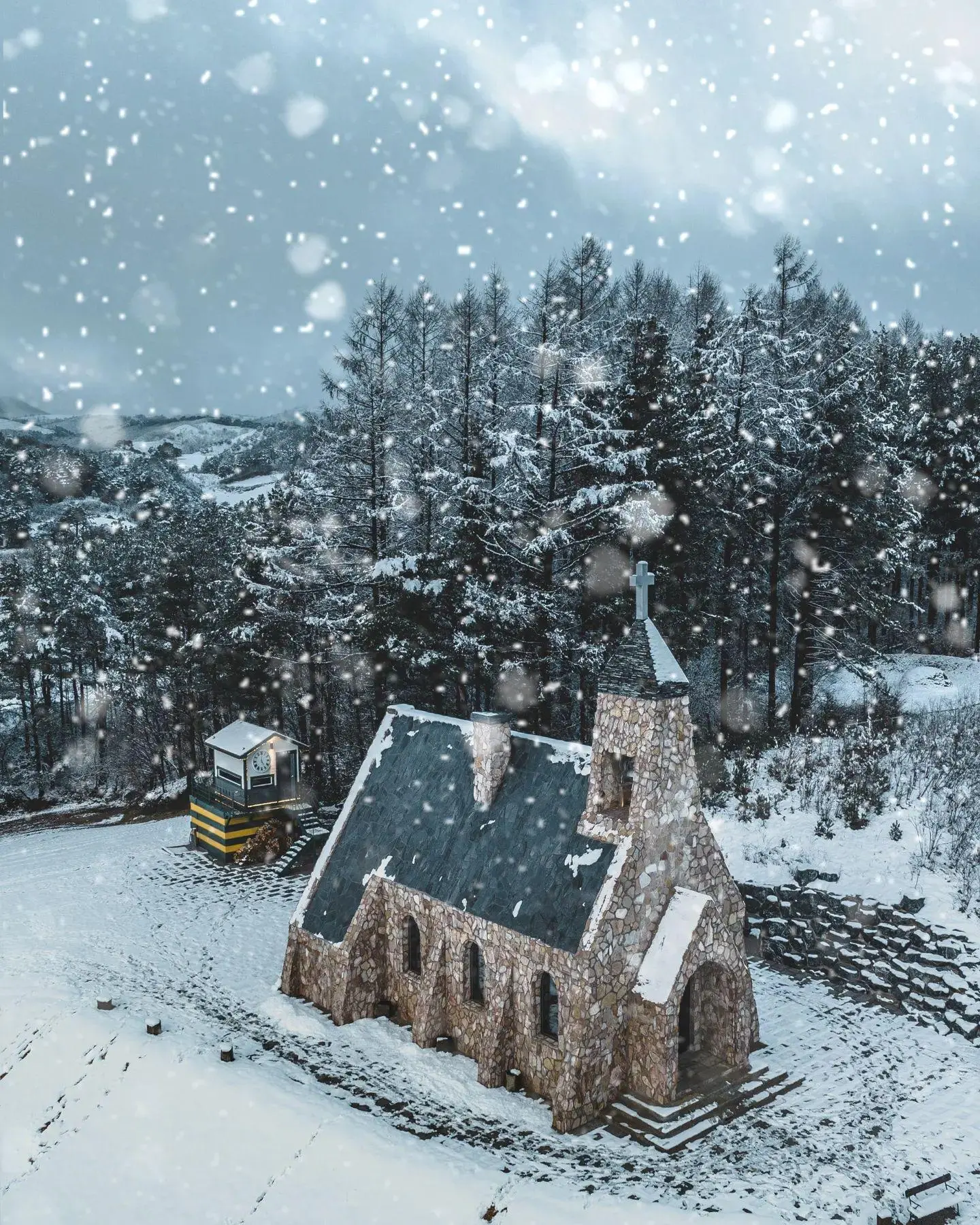 Silverbell Church in Daegwallyeong, Pyeongchang County, Gangwon ...