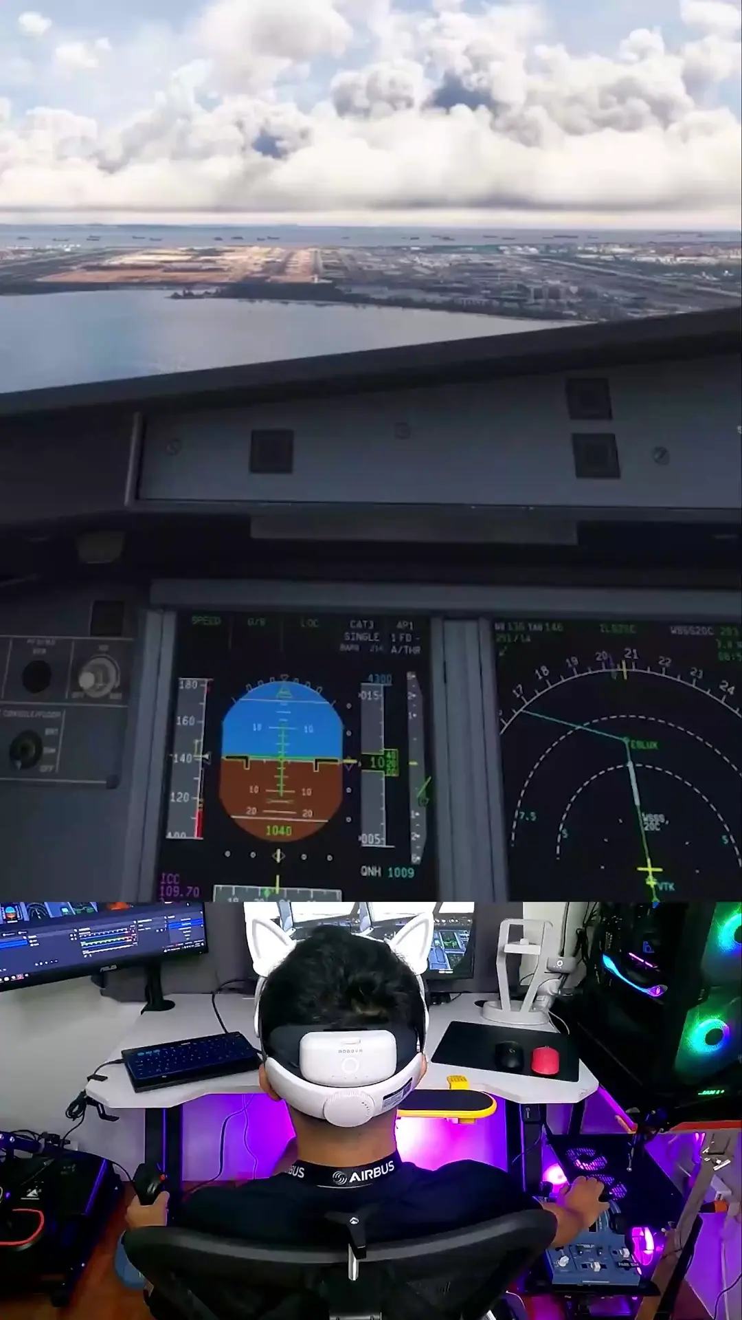 Singapore Changi ILS 20C Approach | Scrolller