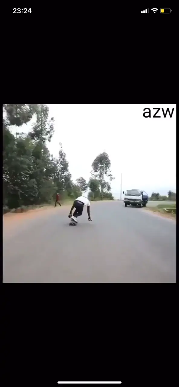 Skating down a Nairobi highway. WCGW | Scrolller