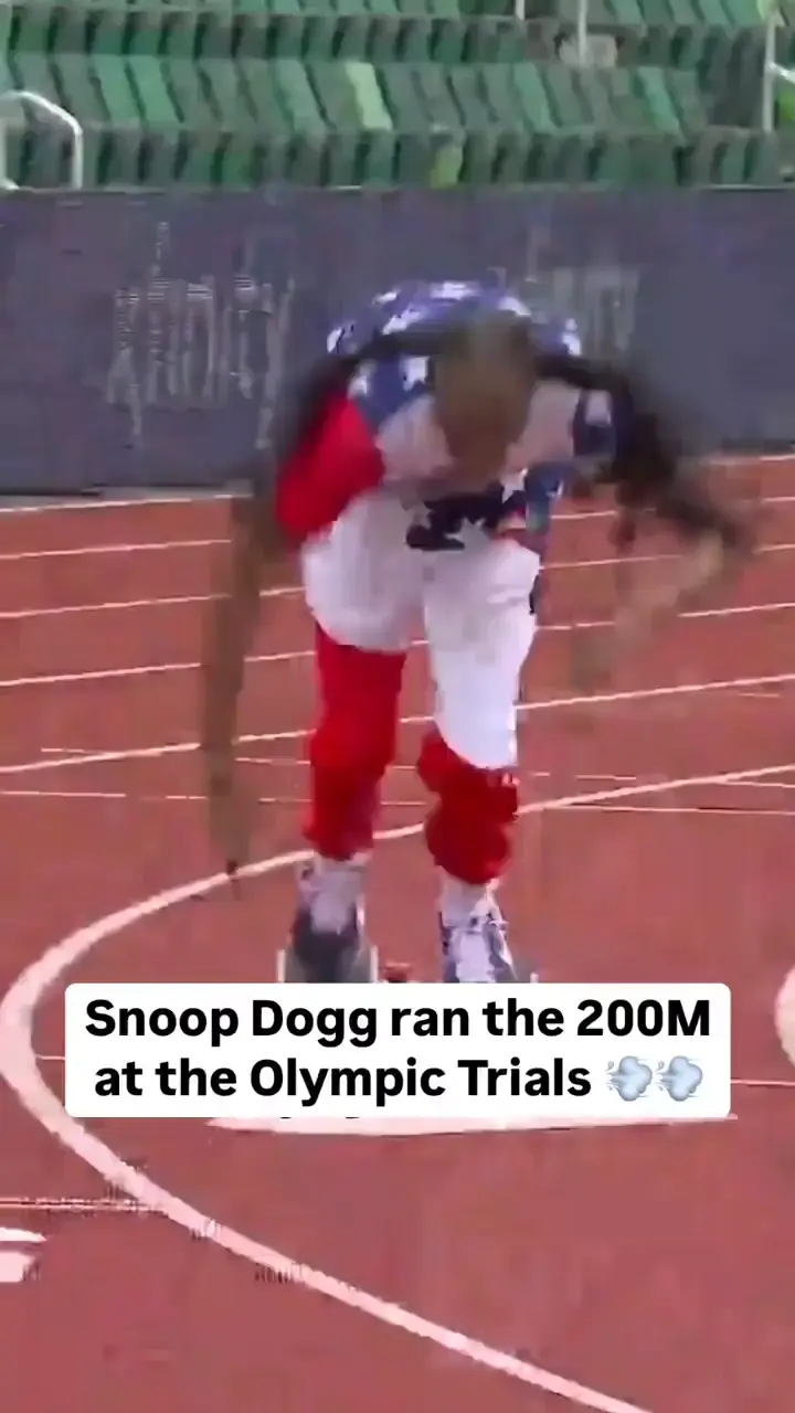 Snoop Dogg, 52, running the 200m at the Olympics trials! | Scrolller