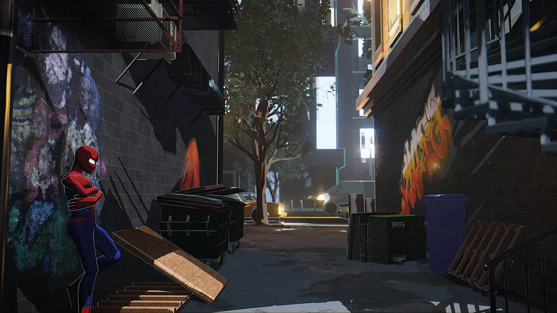 Spider-Man chilling as a guy gets mugged.WIP animation. | Scrolller