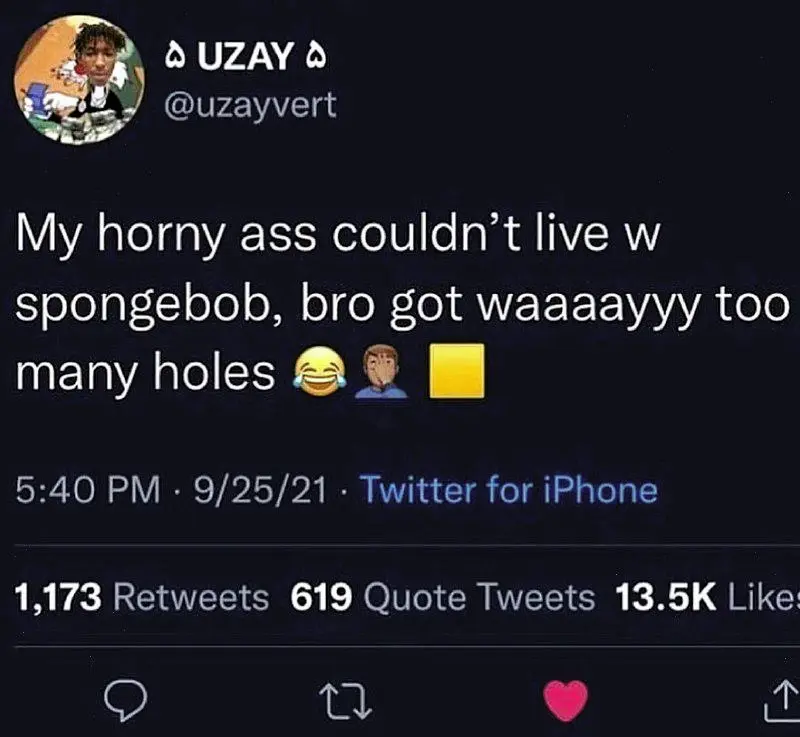 SpongeBob’s holes would be too much | Scrolller