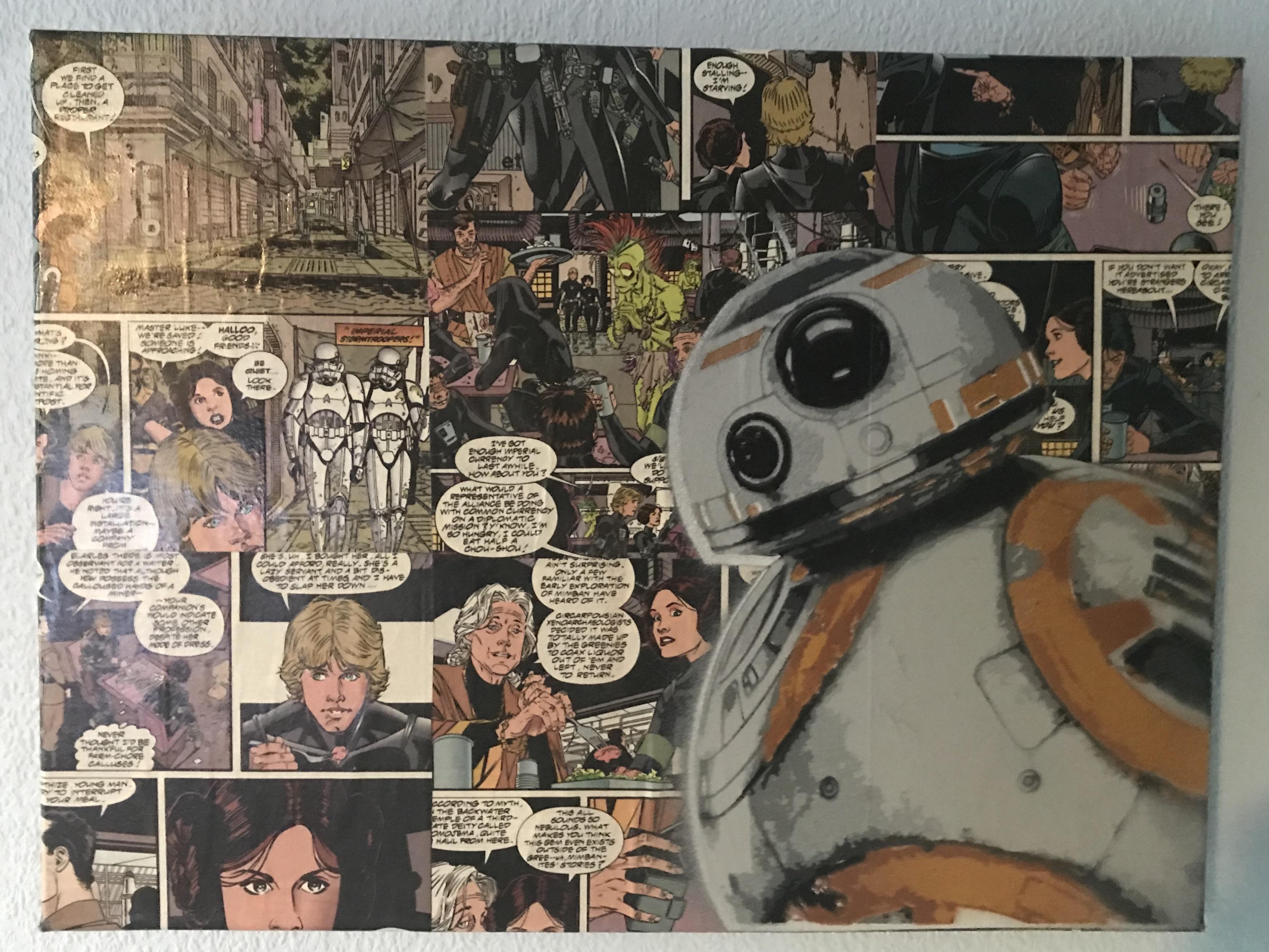 Spray painted over comic strip. Think it brings a little something extra | Scrolller