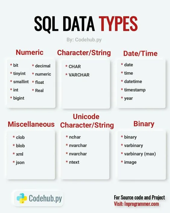 SQL Data Types | Scrolller