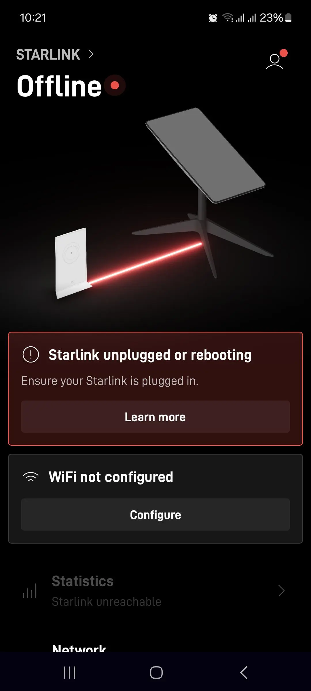 Starlink wired issue | Scrolller
