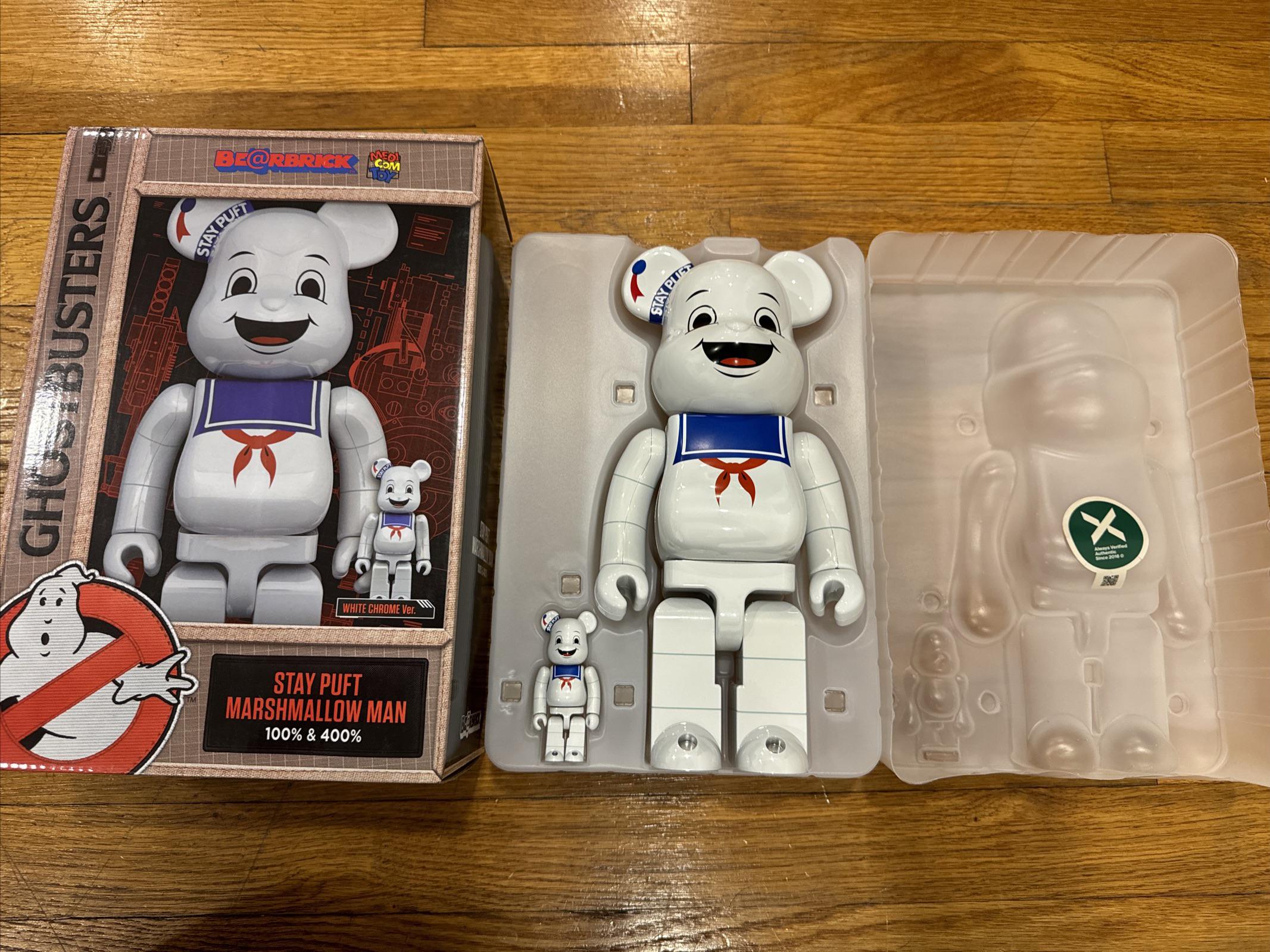 Stay Puft Marshmallow Man White Chrome 100% & 400% $105 shipped | Scrolller