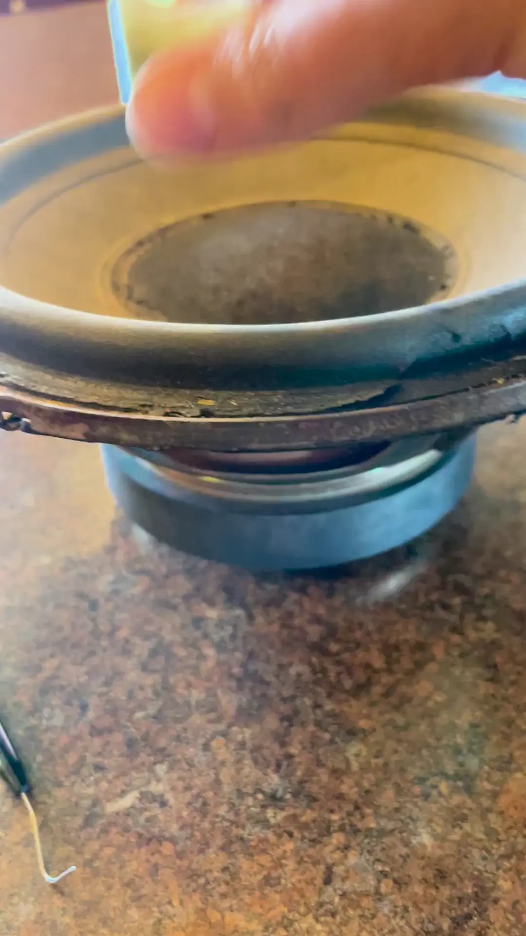 Subwoofer voice coil keeps hitting the bottom of the magnet | Scrolller