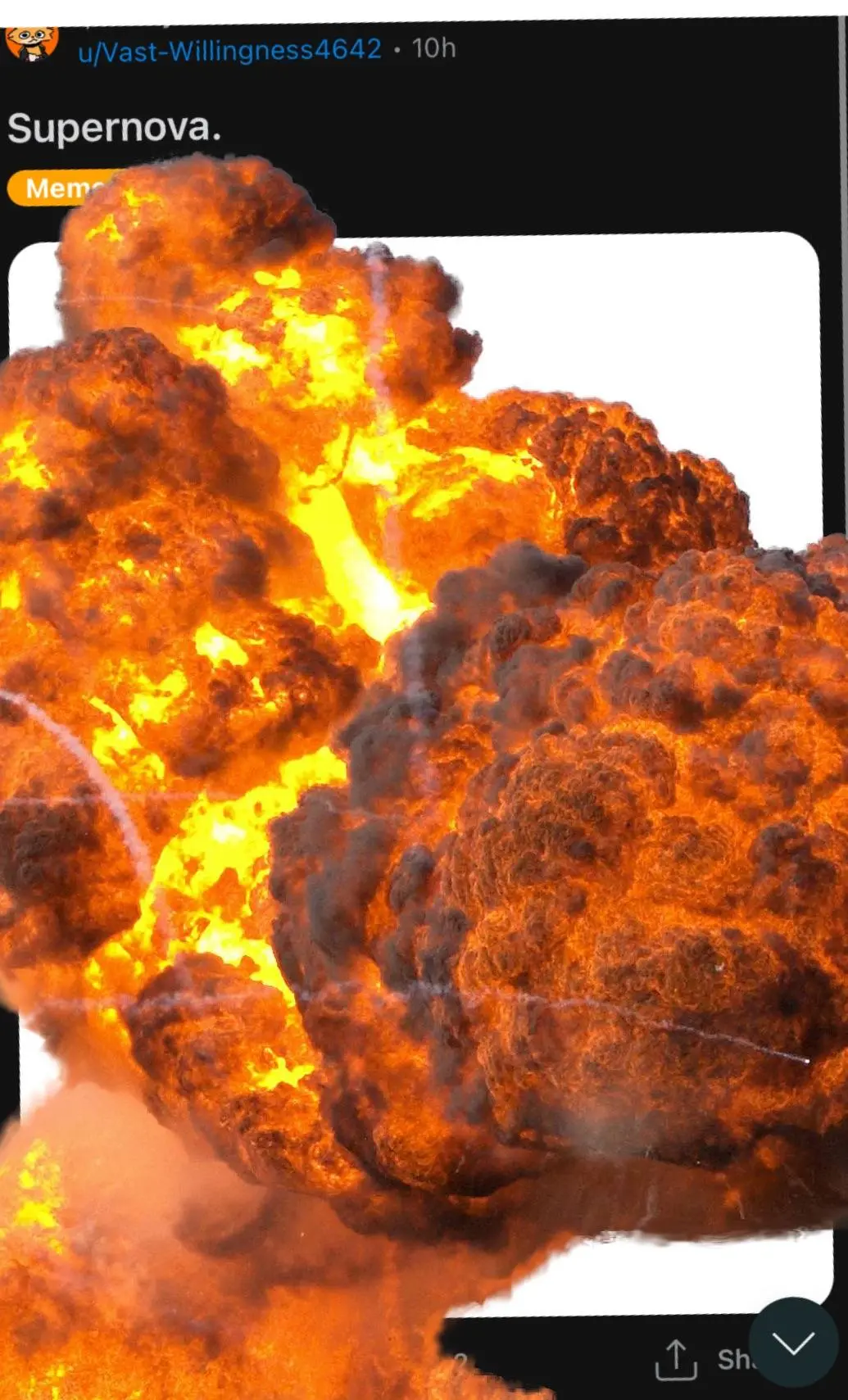 Supernova but i exploded it | Scrolller