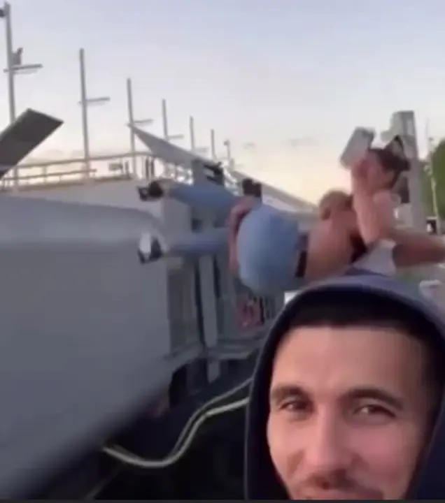 Swinging your girlfriend on a ledge | Scrolller