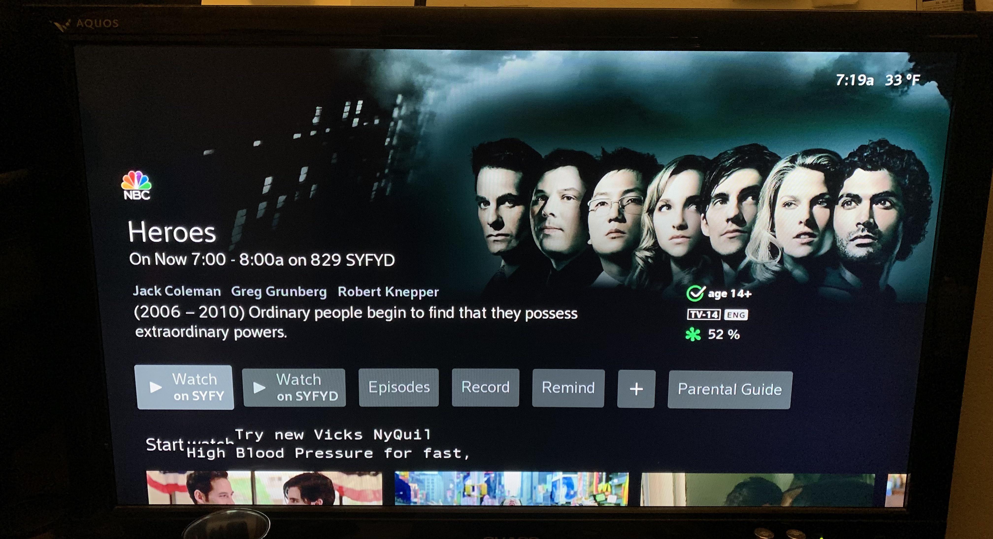Syfy cable channel is airing the show ️ memories | Scrolller