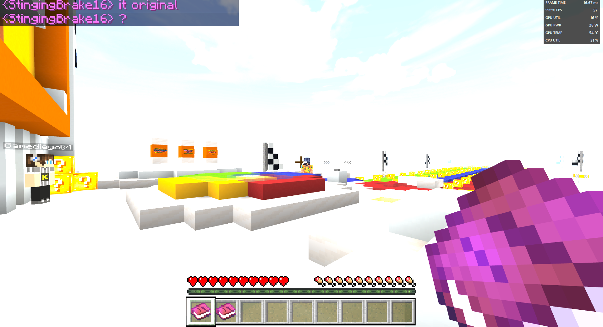 Anyone know what this is? my movement was also a little weird, it kept pushing me backwards when ...