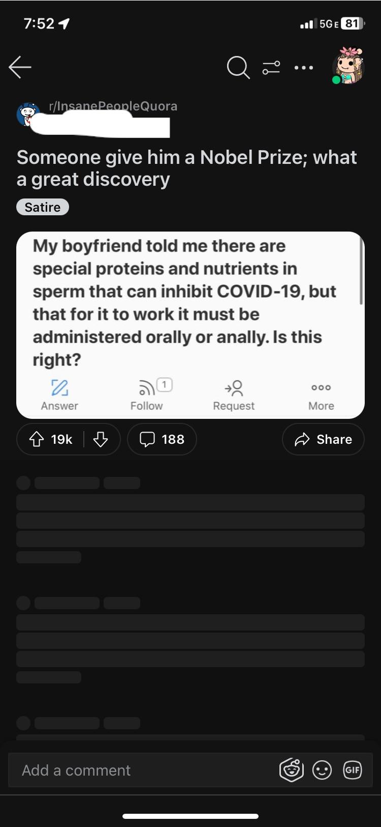 R/insanepeoplequora falling for obvious bait | Scrolller