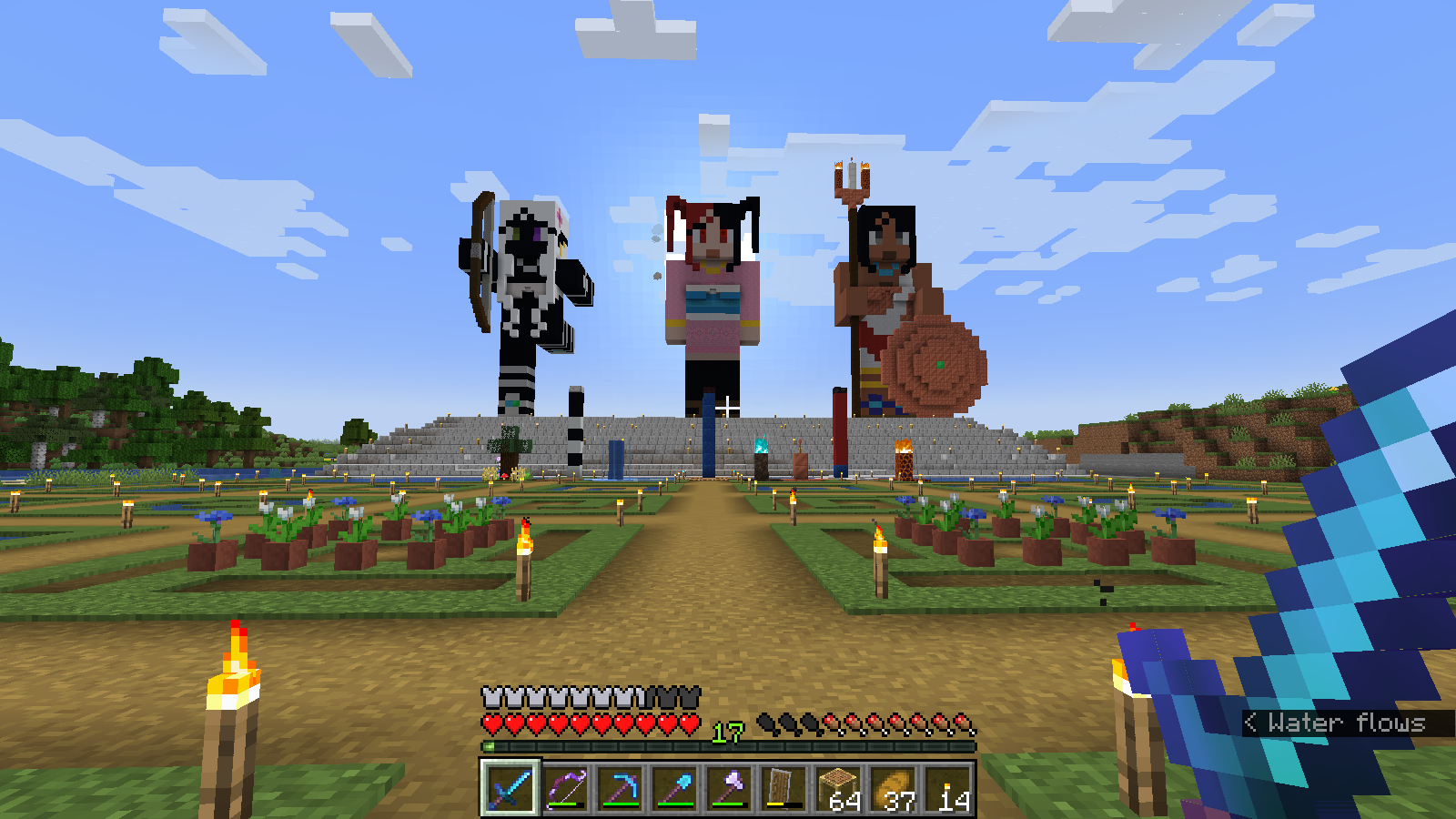 Finally Finished the Statues of the 3 Goddesses of my Minecraft World: The Builder & Creator ...