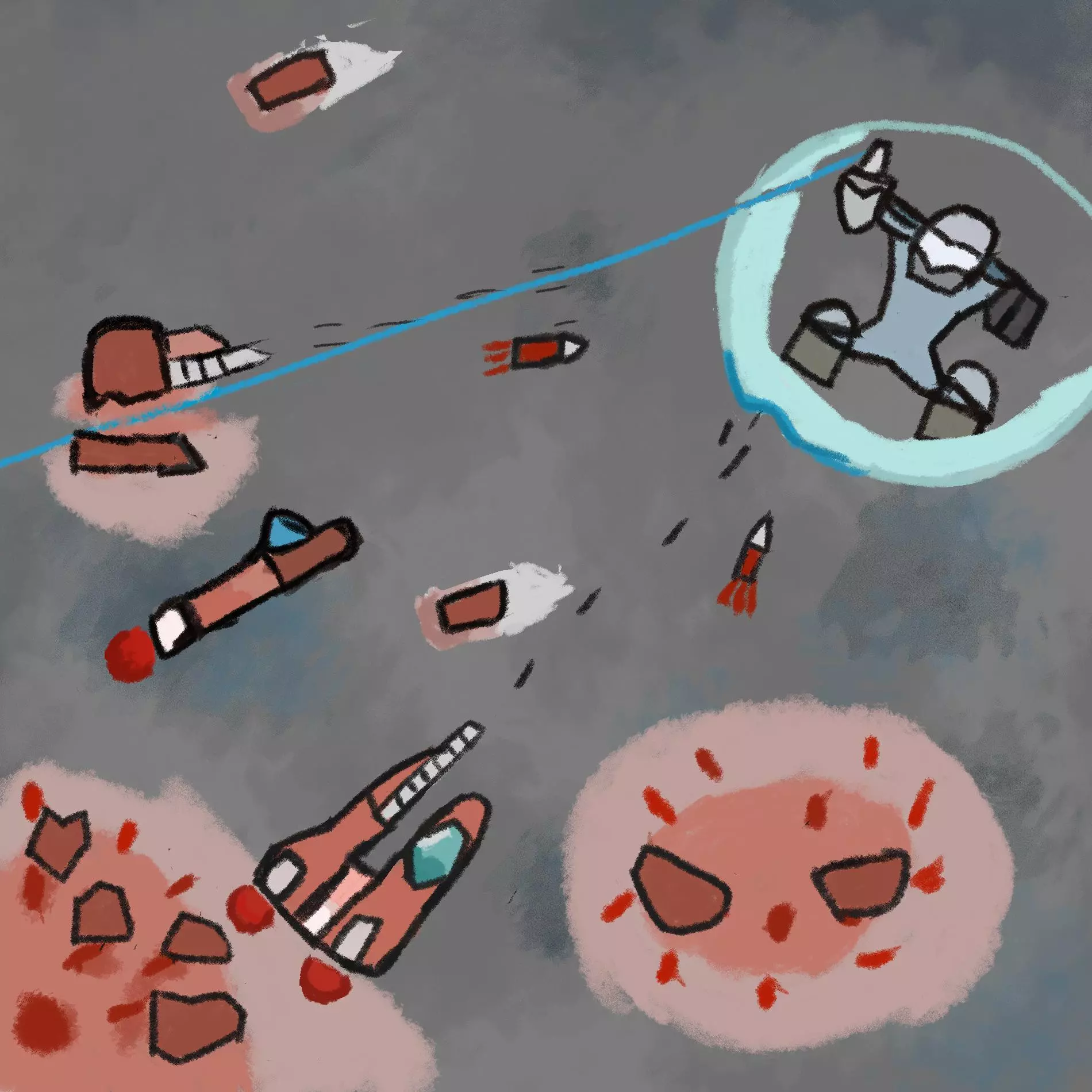 Talon Interceptors attacking a Longbow. | Scrolller