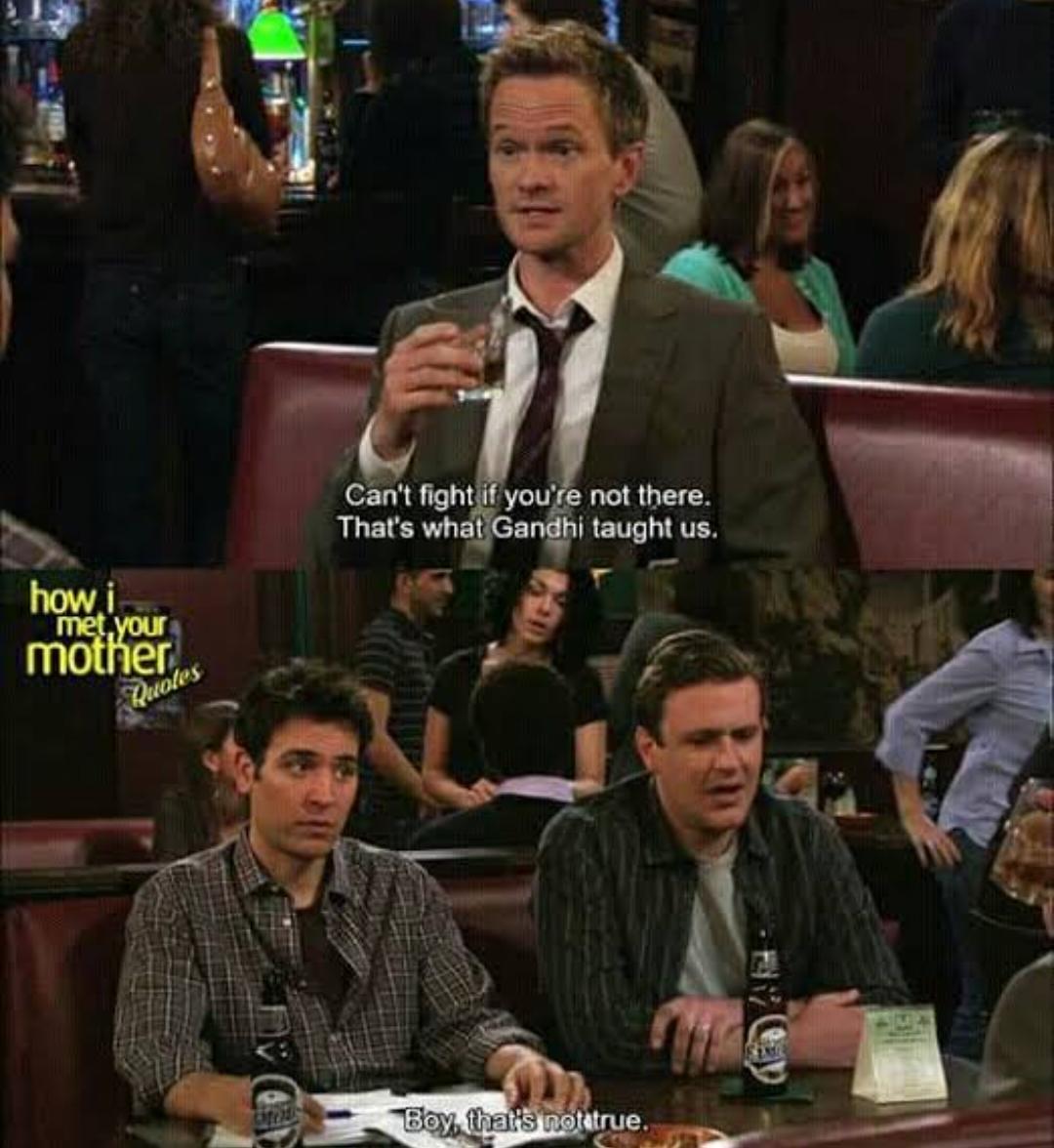 Barney quoting Gandhi 😭 | Scrolller