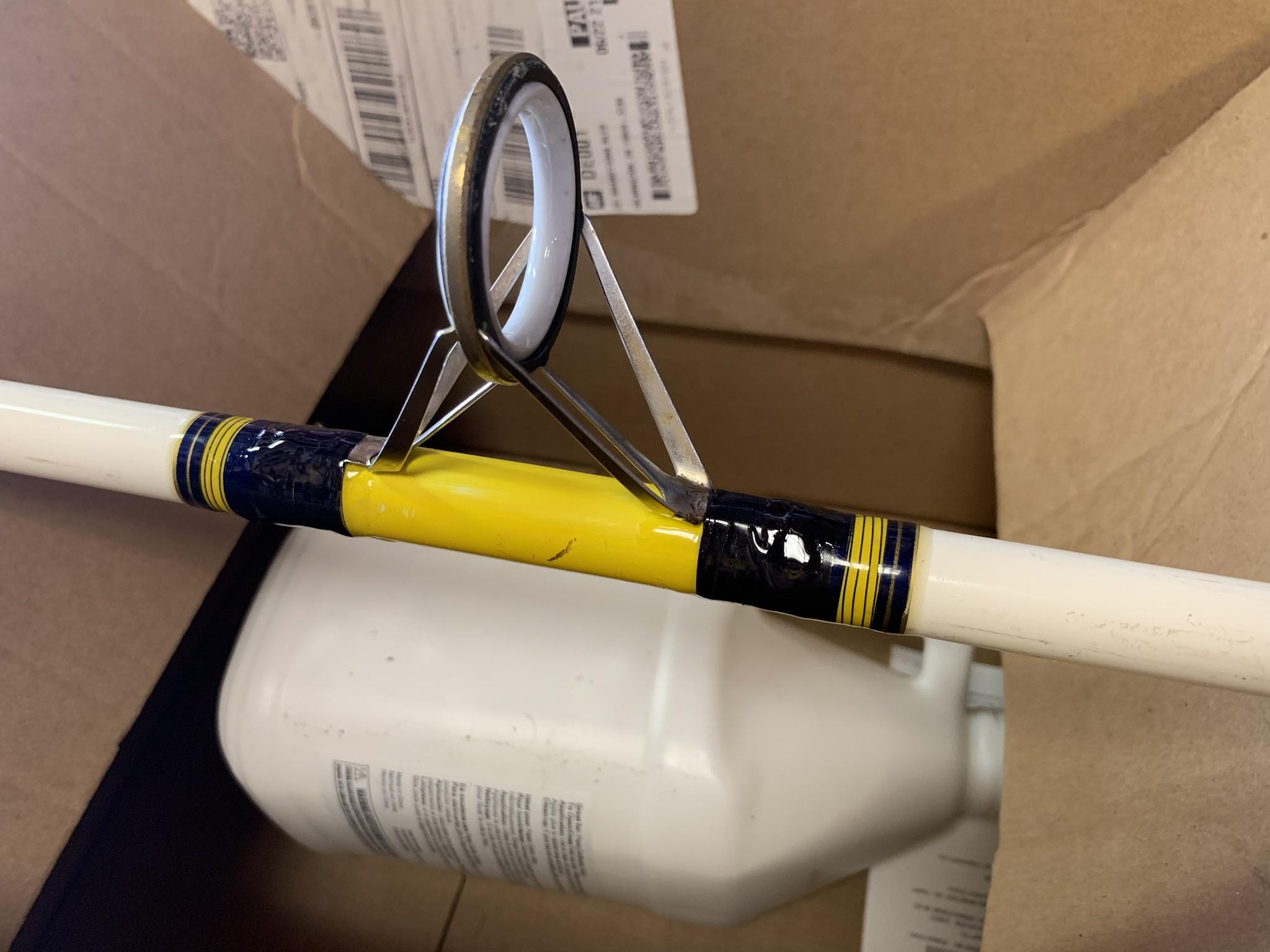 Replacing a broken fishing rod guide without specialized rod building equipment - steps in link ...