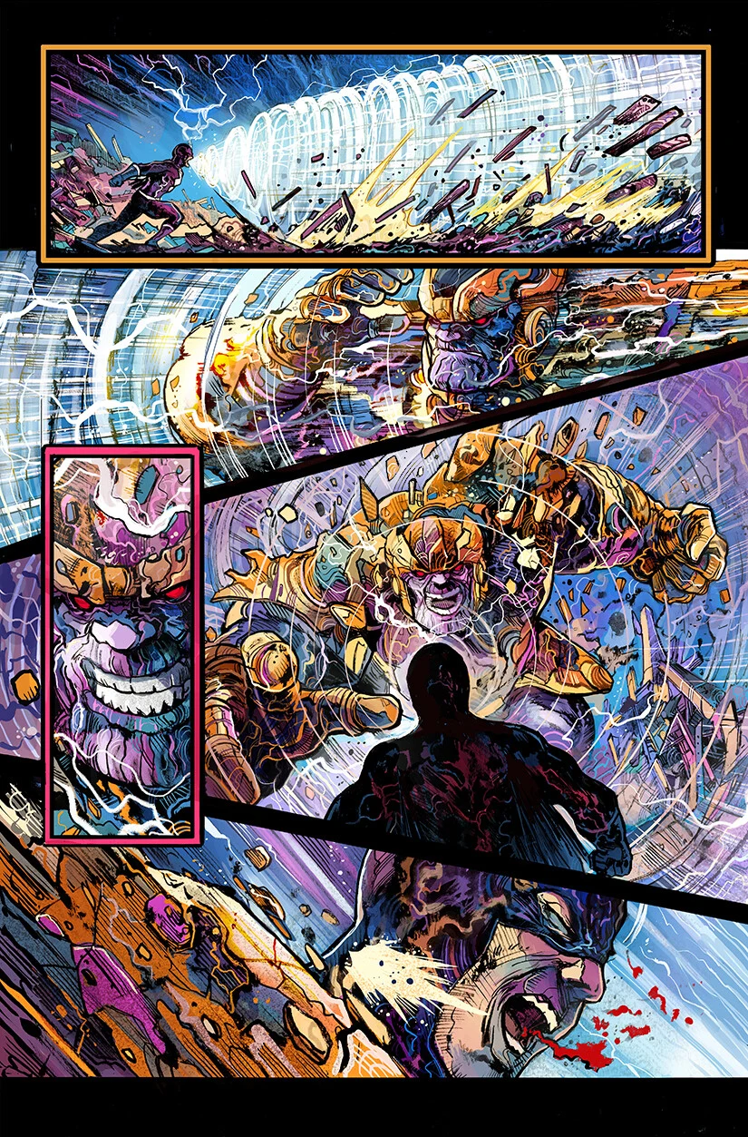 Thanos vs Black Bolt, by Vincenzo Riccardi | Scrolller