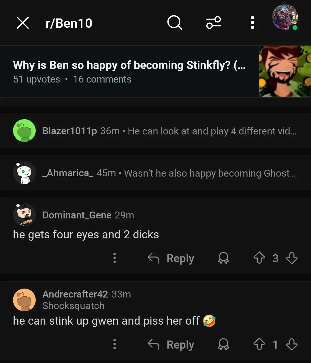 The 2 types of ben 10 fans | Scrolller