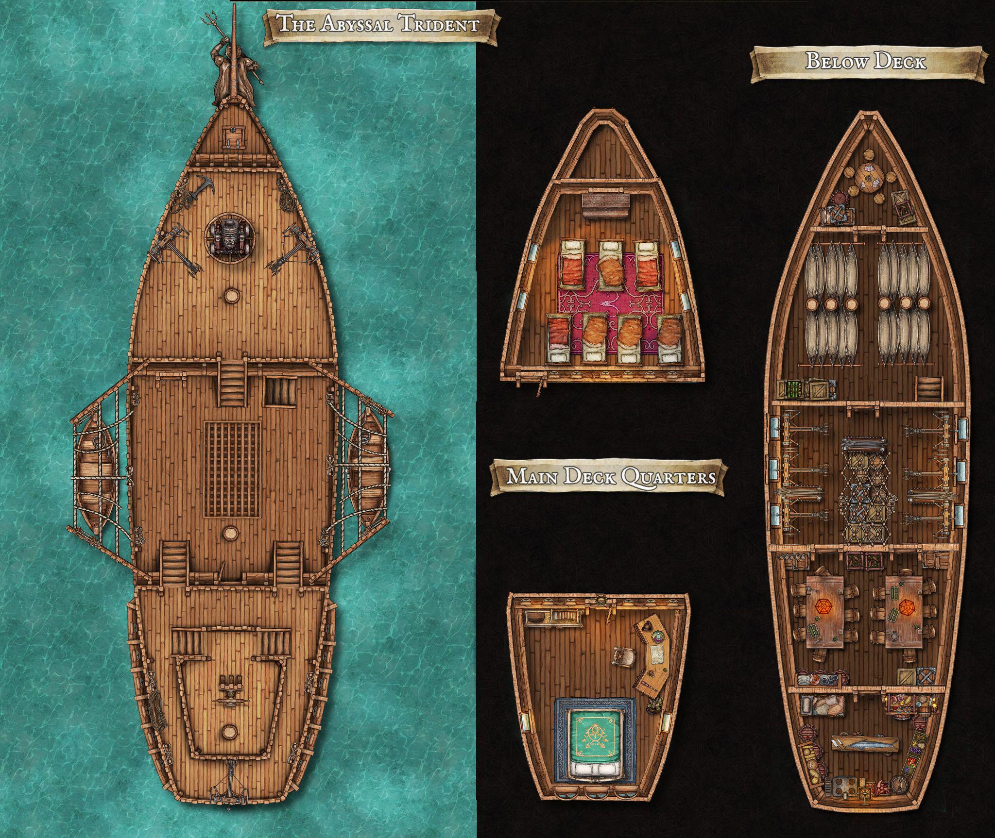 The Abyssal Trident | Scrolller