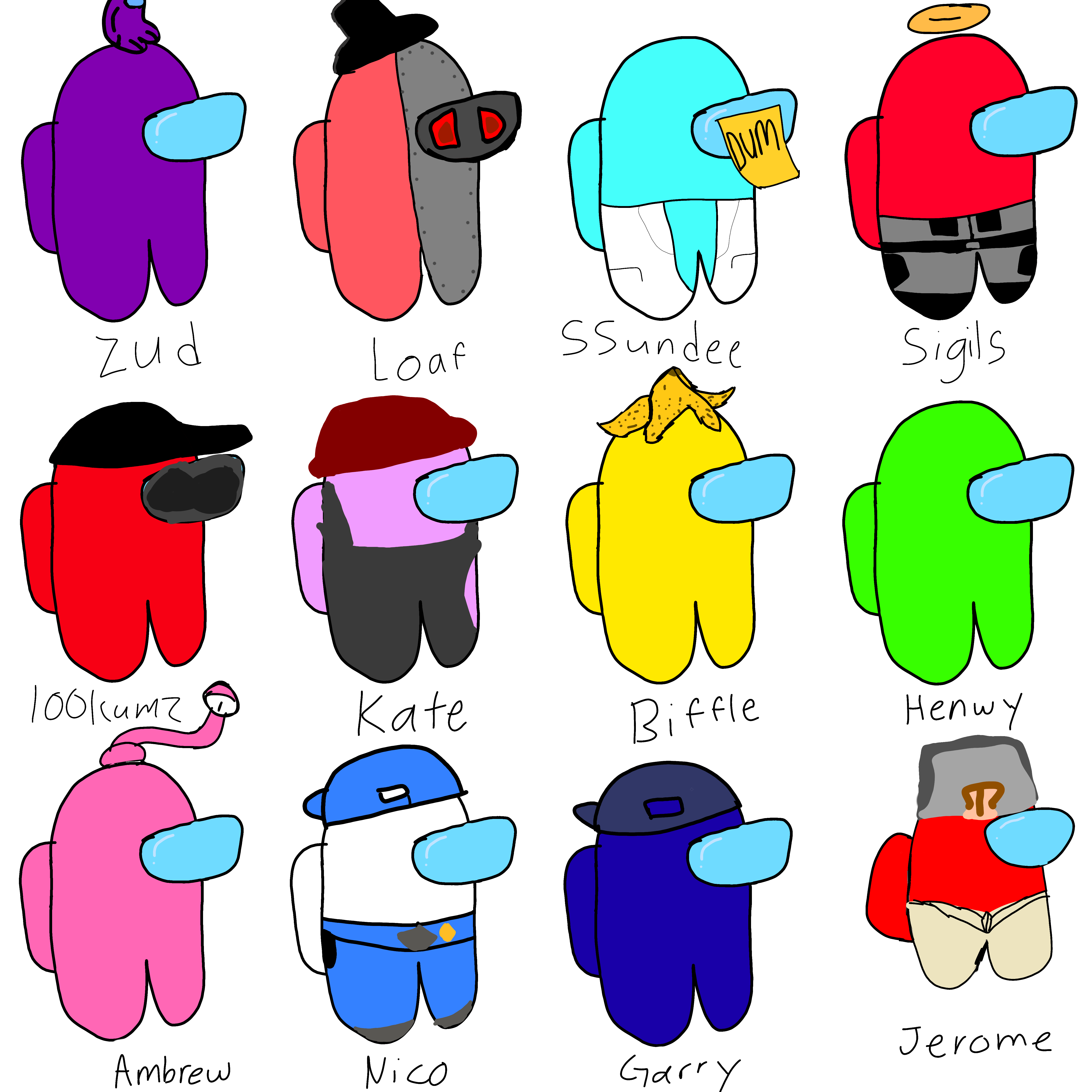 The among us crew | Scrolller