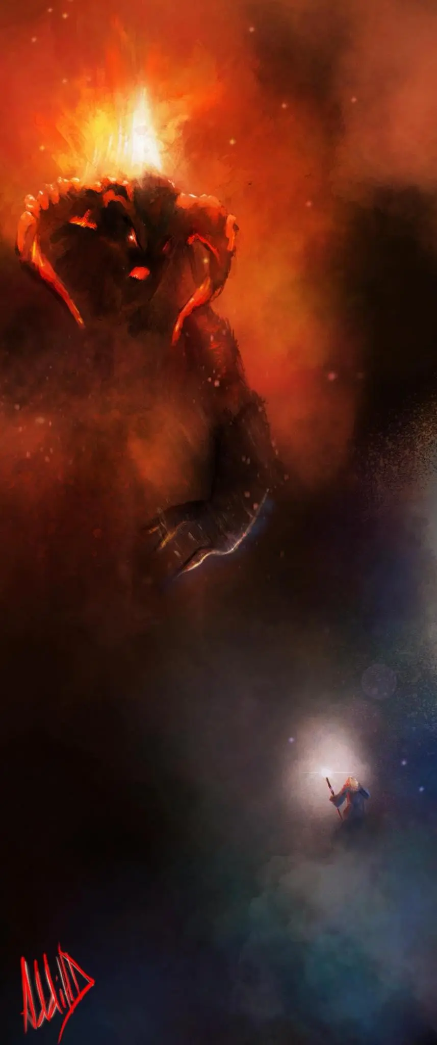 The Balrog and the Gray Wizard | Scrolller