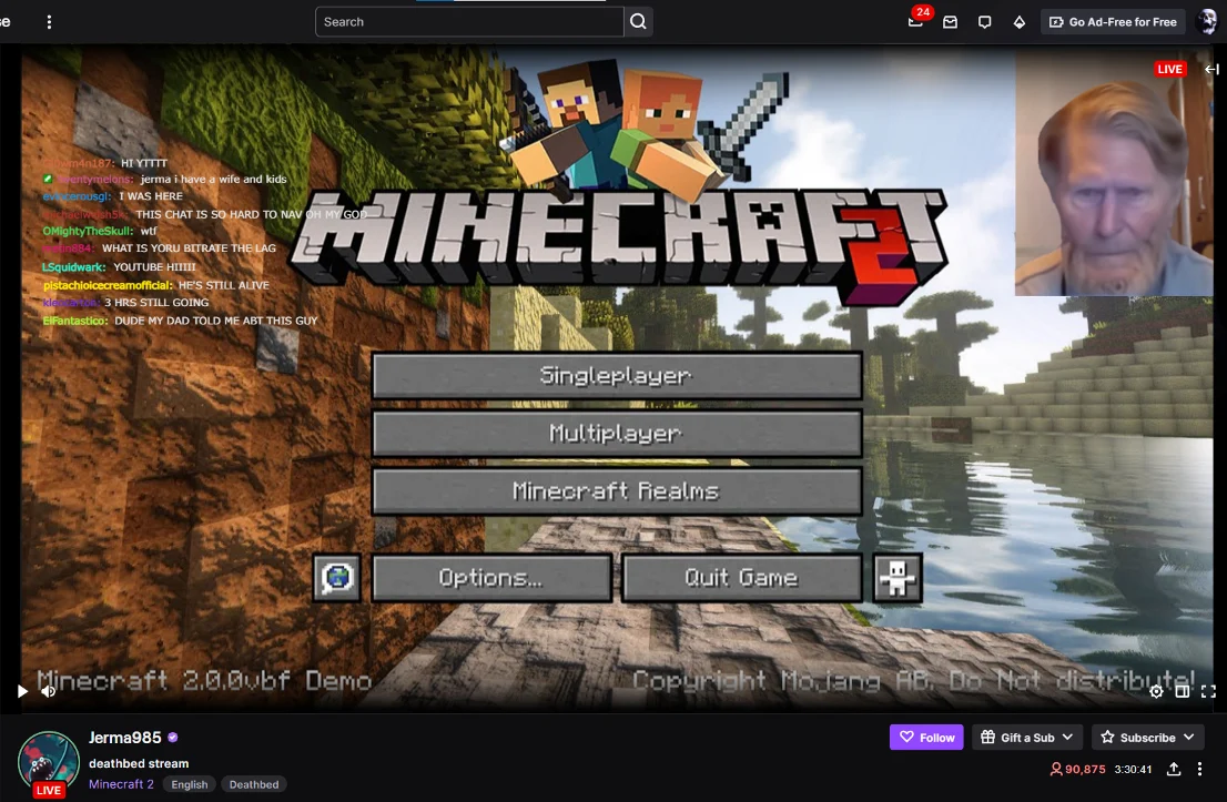 The deathbed stream | Scrolller