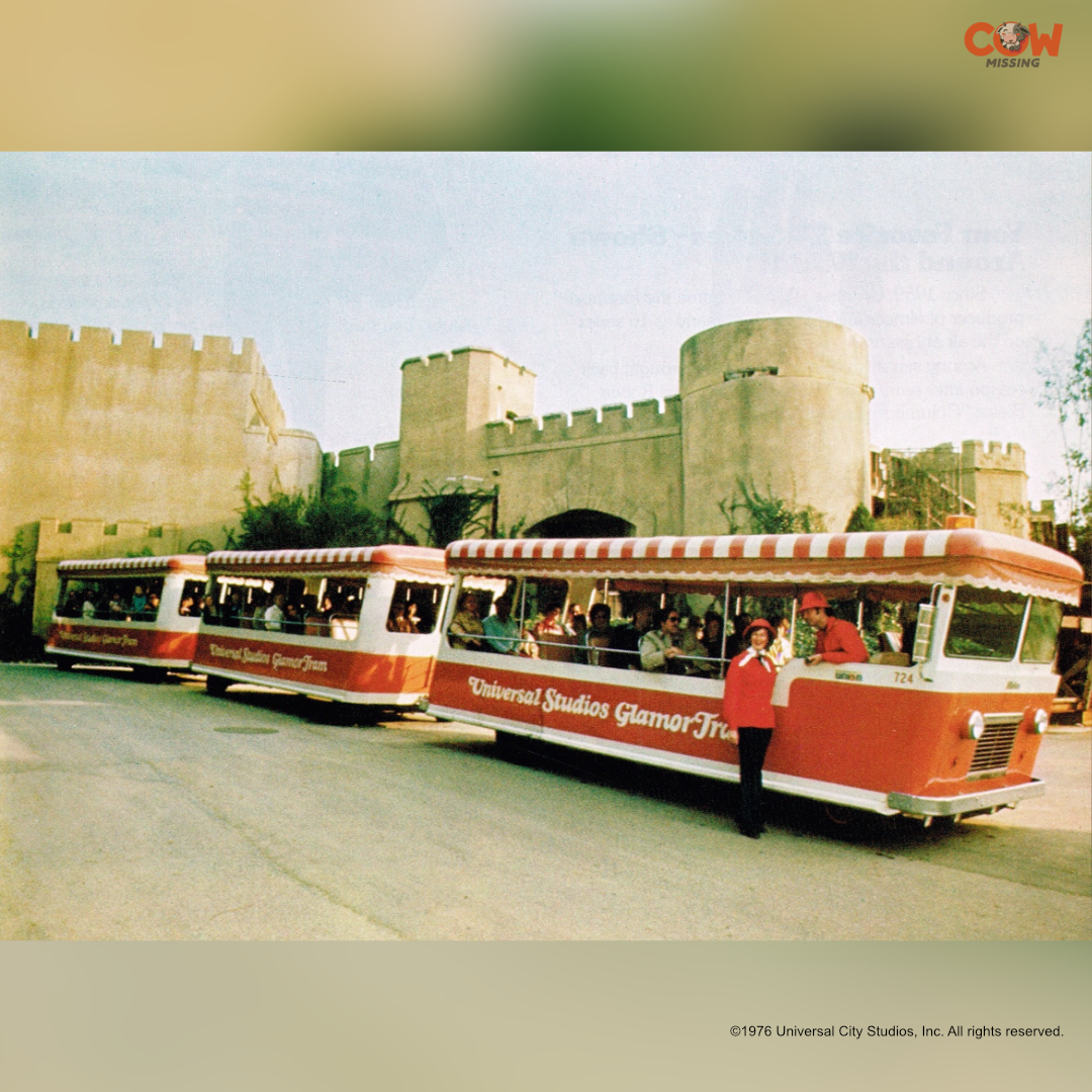 The first Universal Studio Tour opened on July 15, 1964*, featuring the pink and white ...